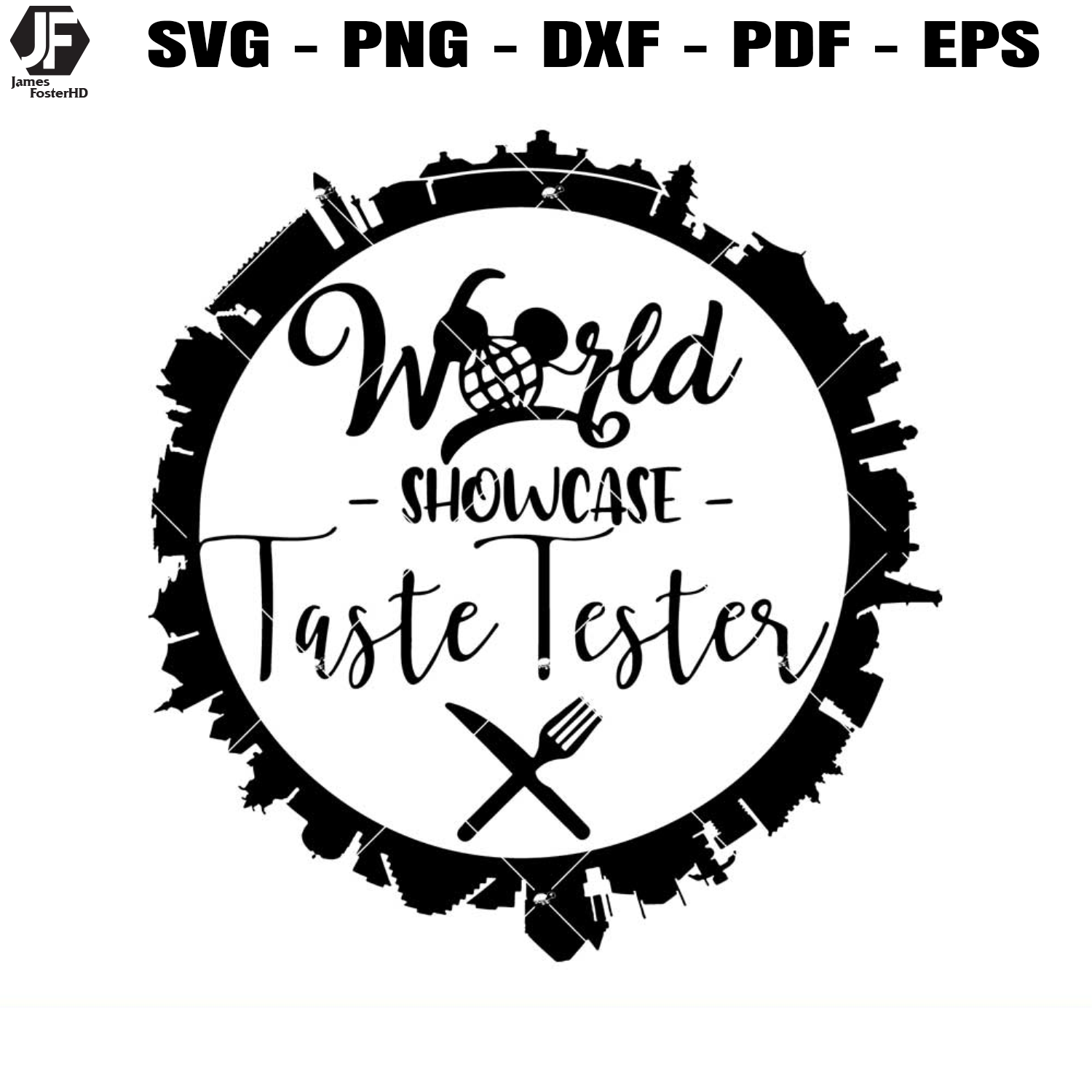 World Showcase Taste Tester Svg, Food & Wine Svg, Festival | Inspire Uplift