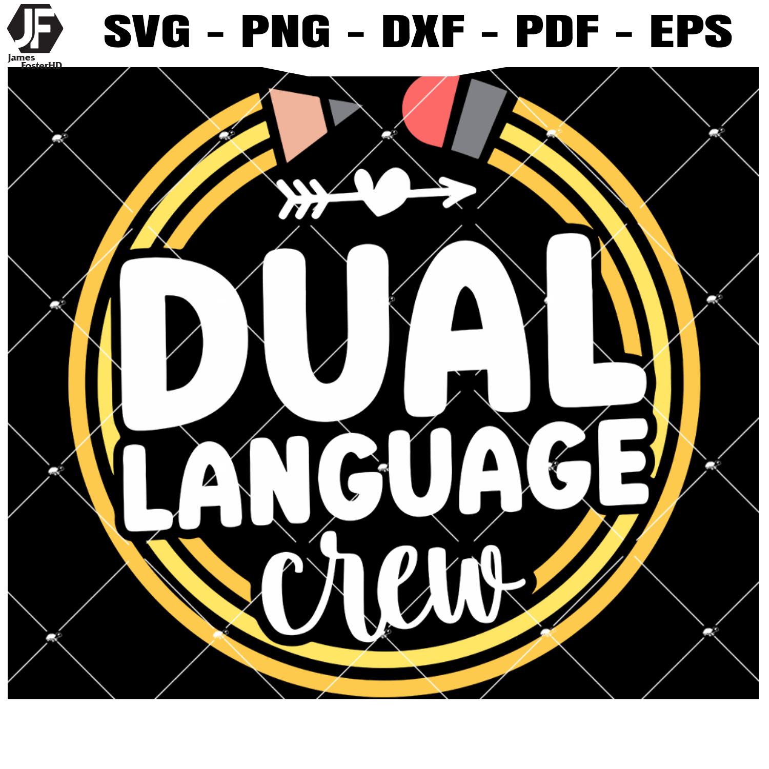 Dual Language Crew Svg, Dual Language Team Squad Svg | Inspire Uplift