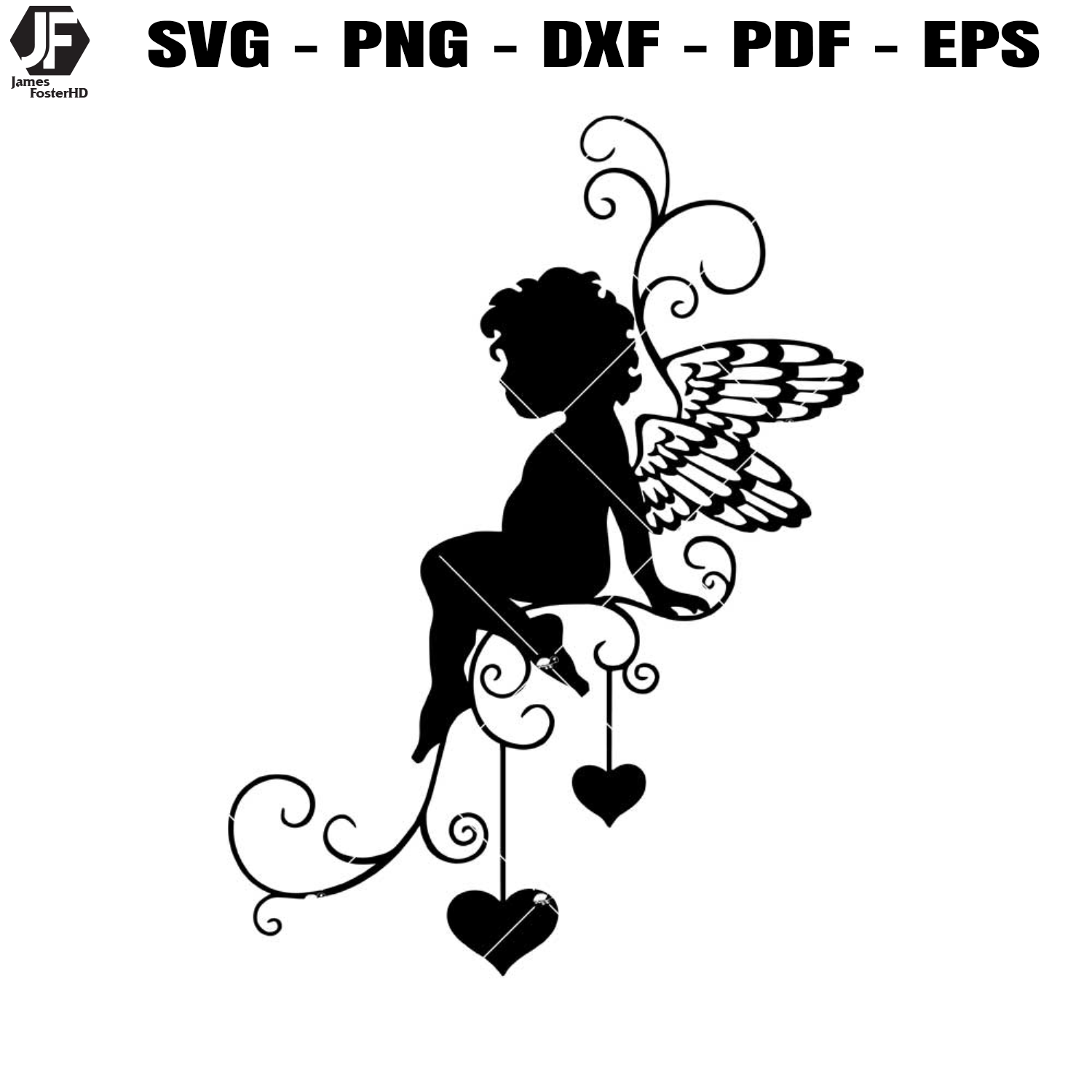 Little Boy Angel Svg, Cute Angel Svg, Cupid Svg, Valentine - Inspire Uplift