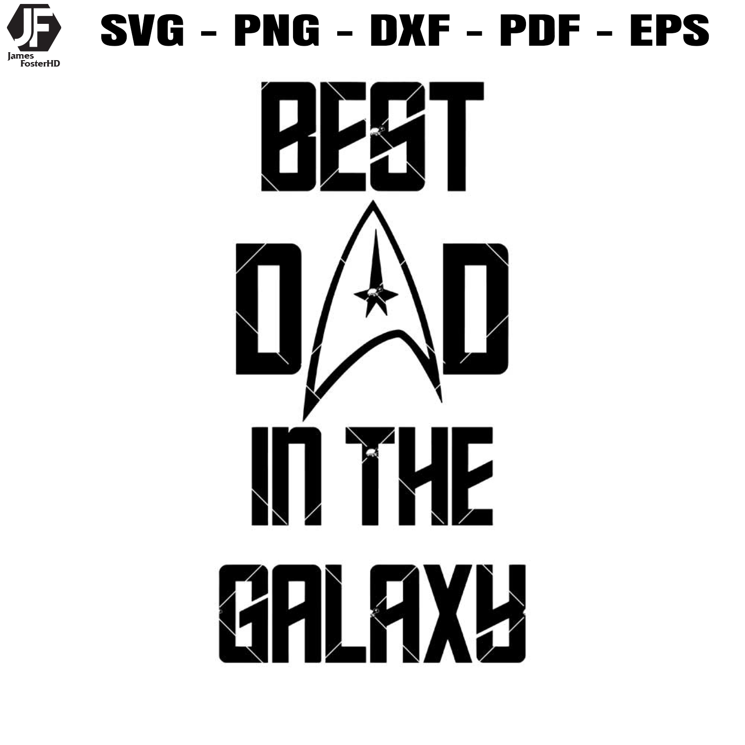 Starfleet Badge For Dad Svg, Star Trek Svg, Father's Day Svg - Inspire ...