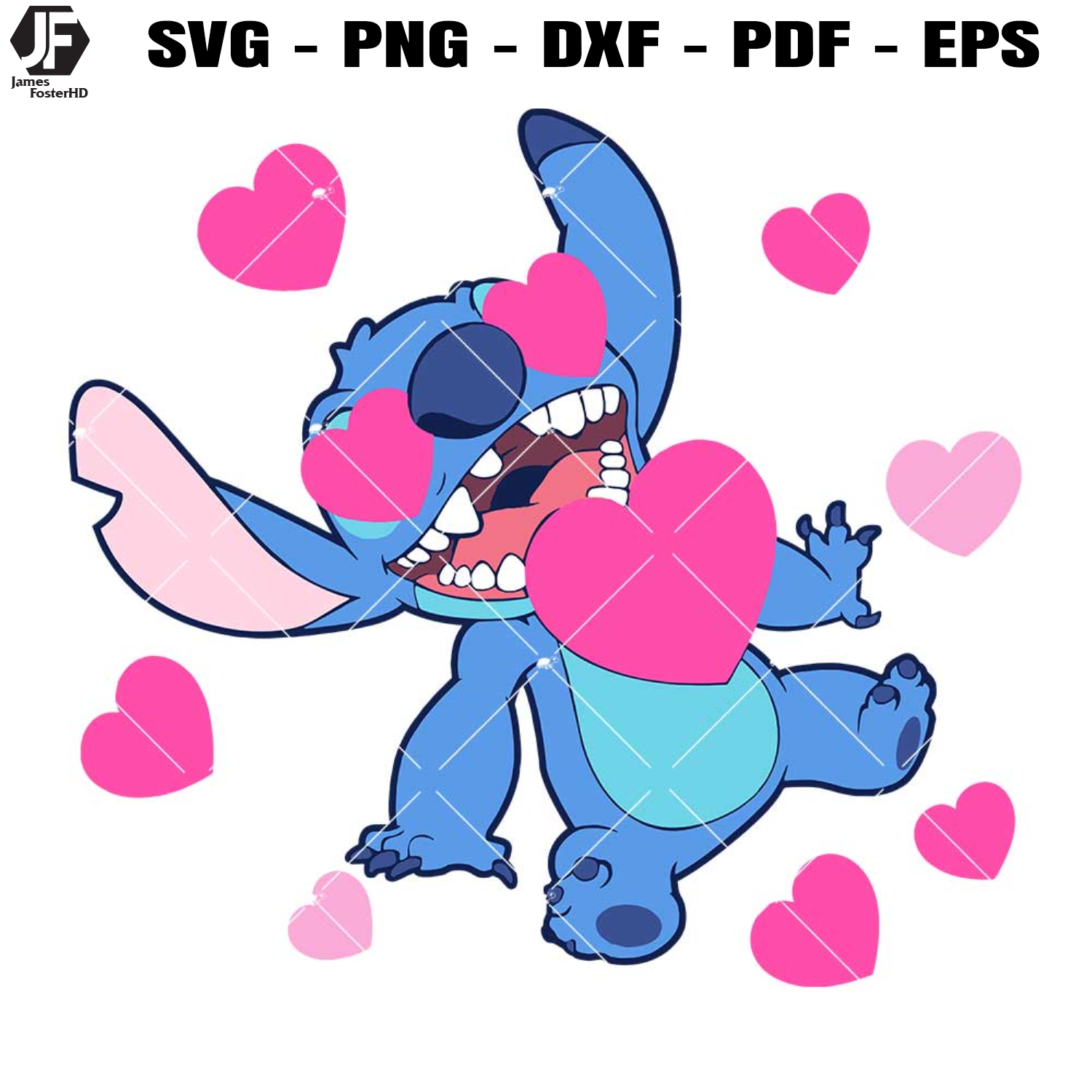 Stitch-cupid-svg,-stitch-in-love-svg,-heart-svg - Inspire Uplift