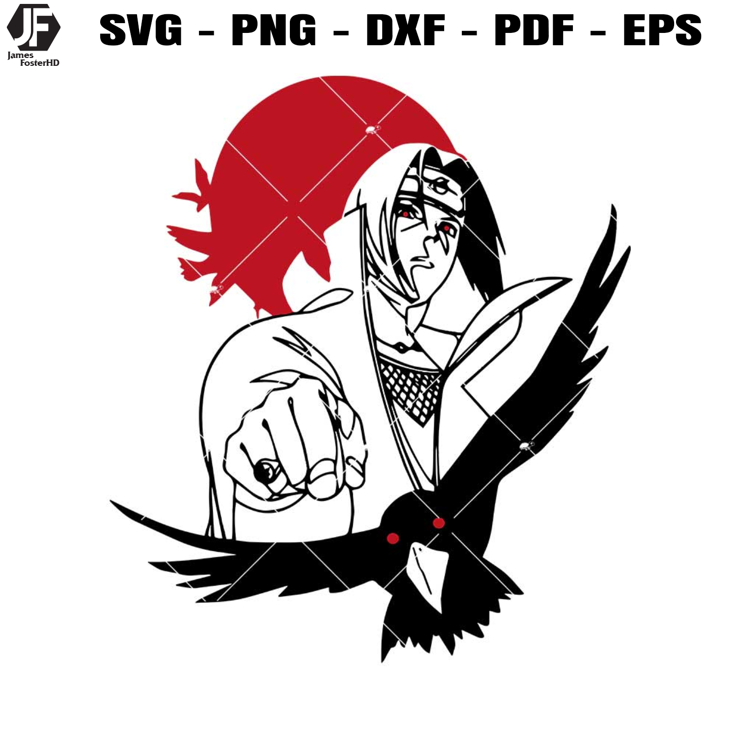 Uchiha Itachi Svg, Anime Naruto Svg, Anime Japanese Svg | Inspire Uplift