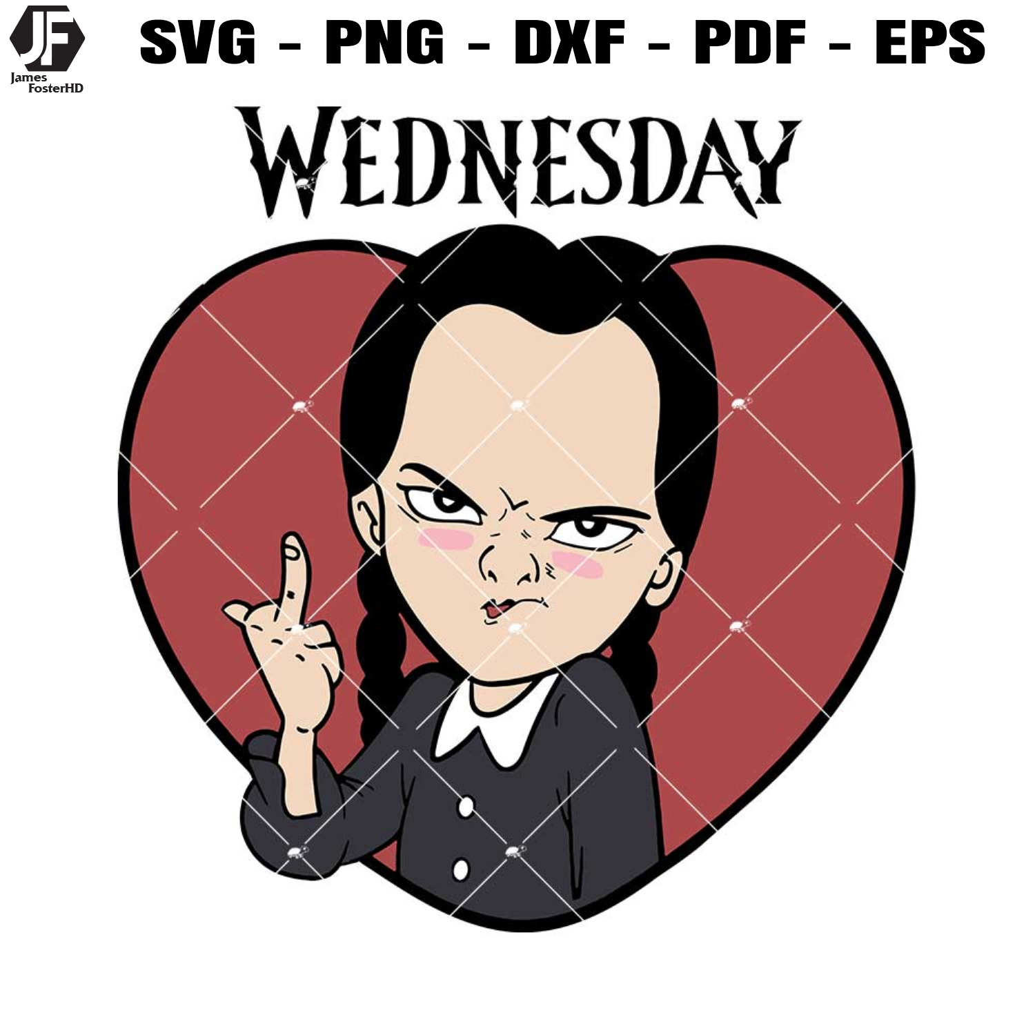 Wednesday Addams Svg, Jenna Ortega, Addams Family Svg - Inspire Uplift