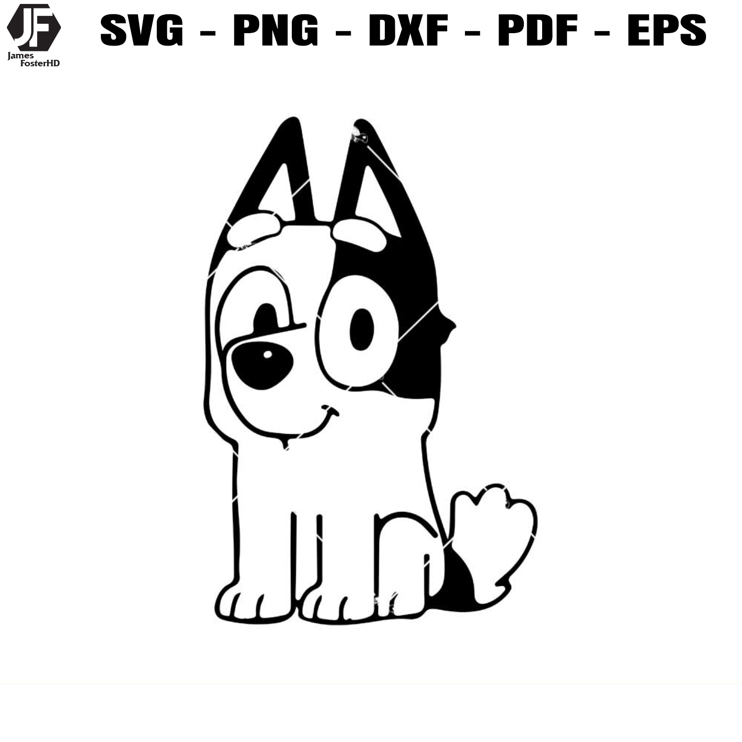 Bluey Svg, Bluey silhouette, Bluey Fan, Bluey Cute Svg - Inspire Uplift