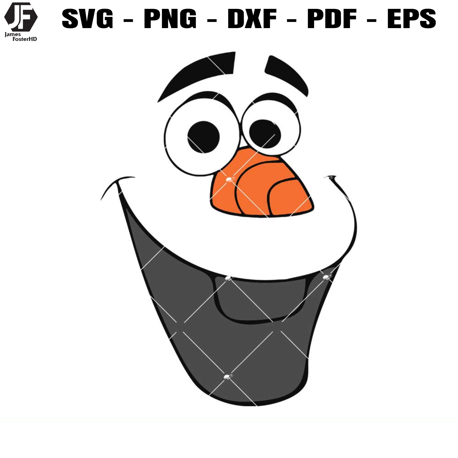 olaf face svg - Inspire Uplift