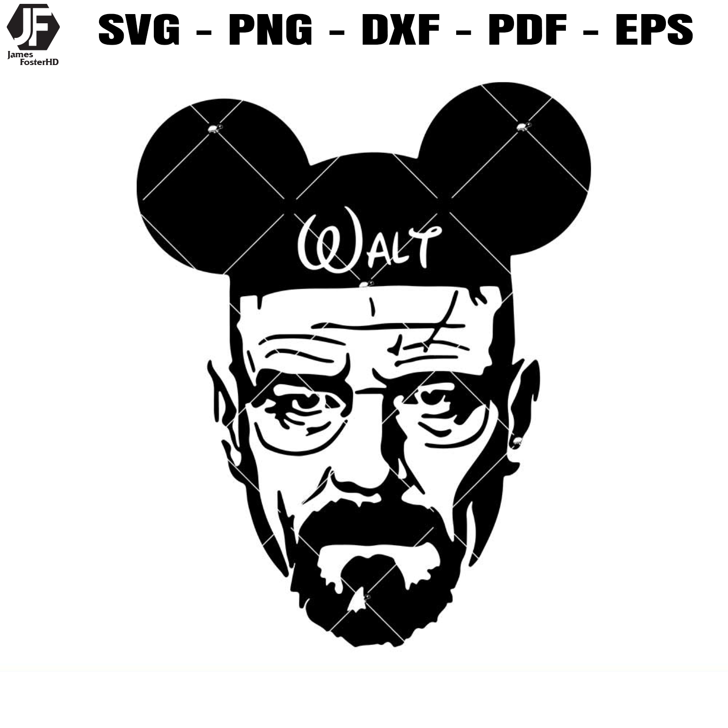 Disney Walter White Heisenbug Breaking Svg, Walt Disney Svg - Inspire ...