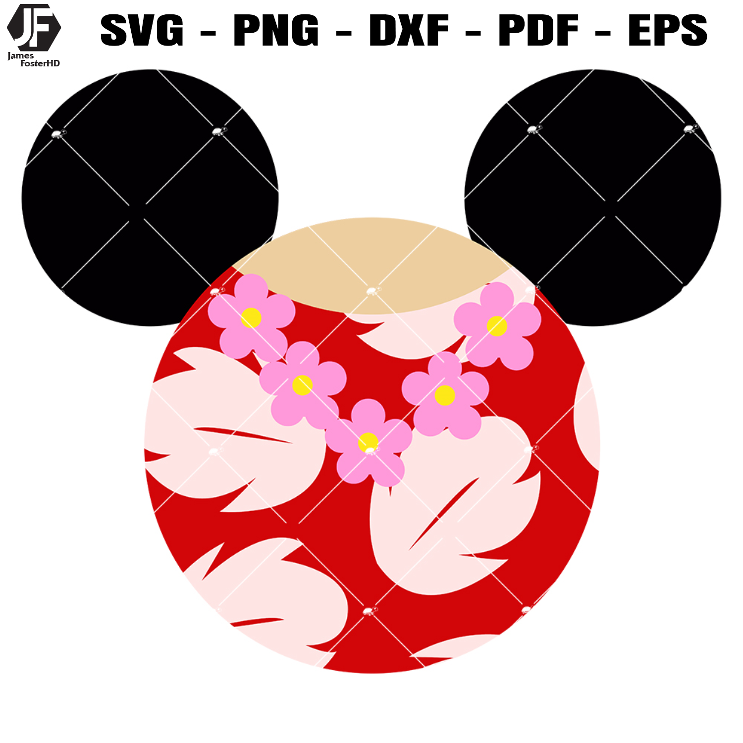 Lilo Mouse Head Svg, Lilo and Stitch Character Svg | Inspire Uplift