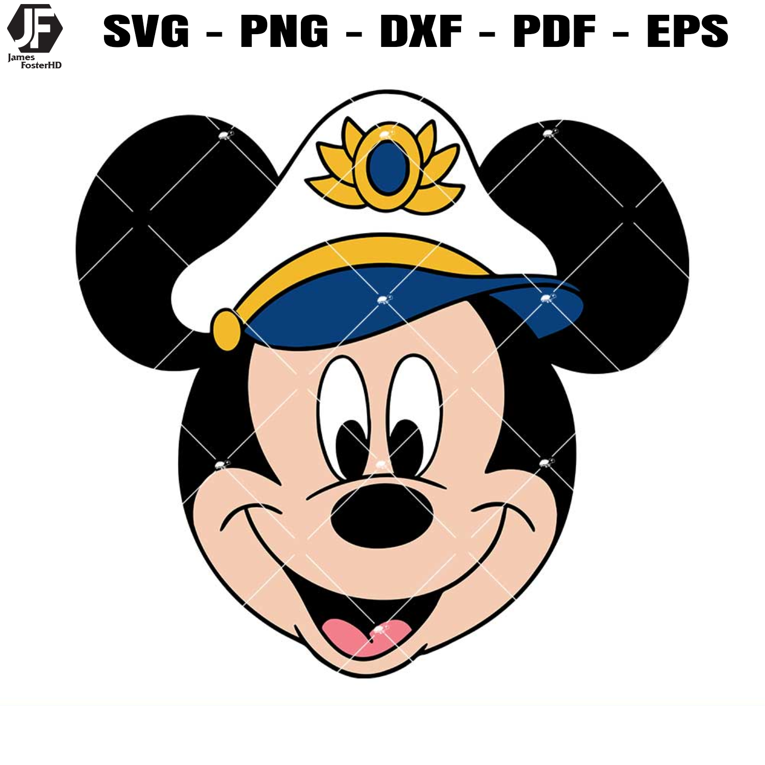 Mickey Cruise Captain Svg, Cruise Mouse Head Svg, Captain | Inspire Uplift