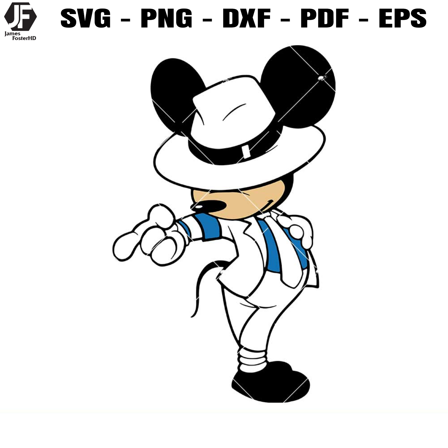 Mickey Jackson Svg, Mickey Dancing Svg, Mickey Elegant Svg | Inspire Uplift