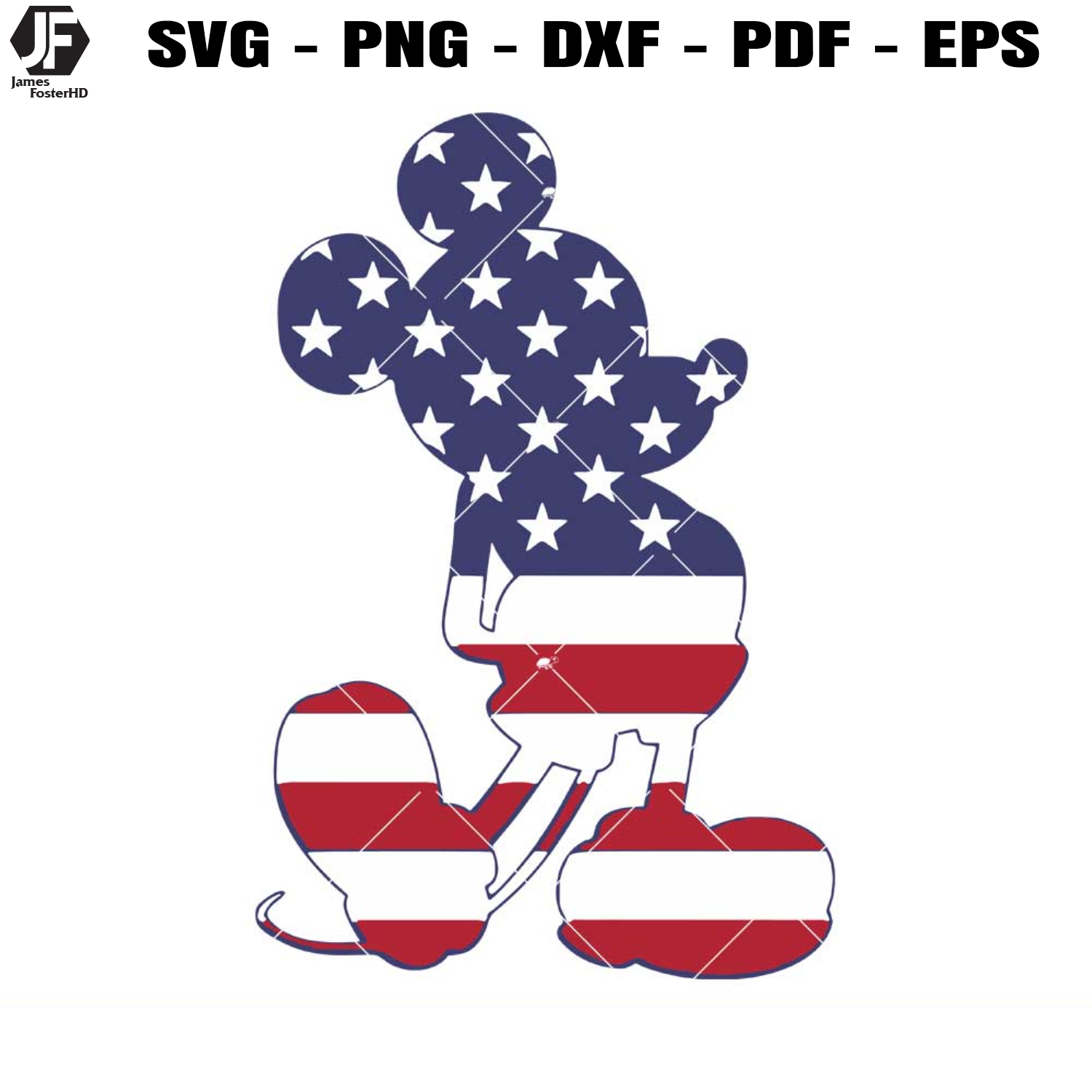 Mickey Mouse American Flag Svg, Mickey Disney Svg | Inspire Uplift