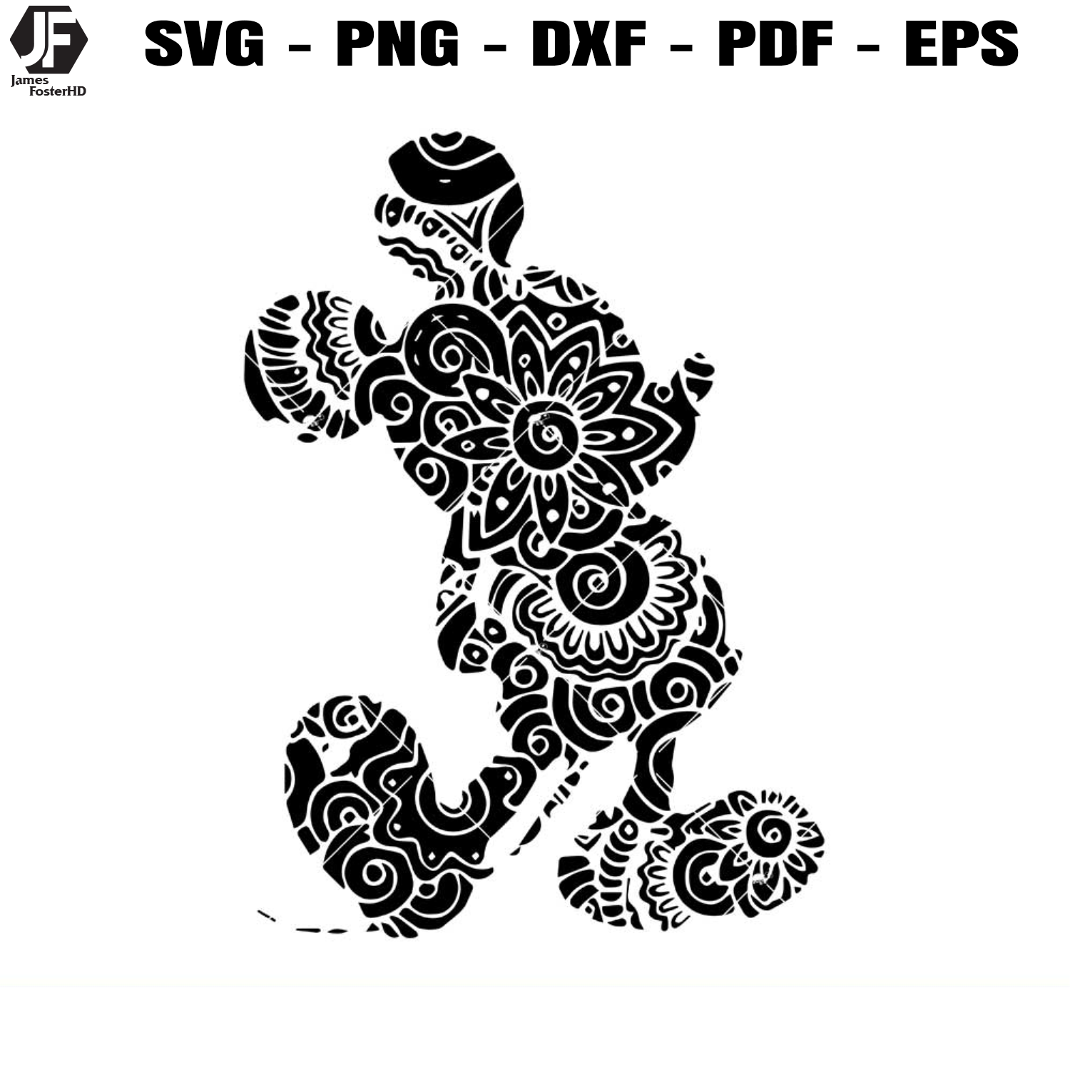 Mickey Mouse Mandala Svg, Mickey Disney Svg, Mickey Svg | Inspire Uplift