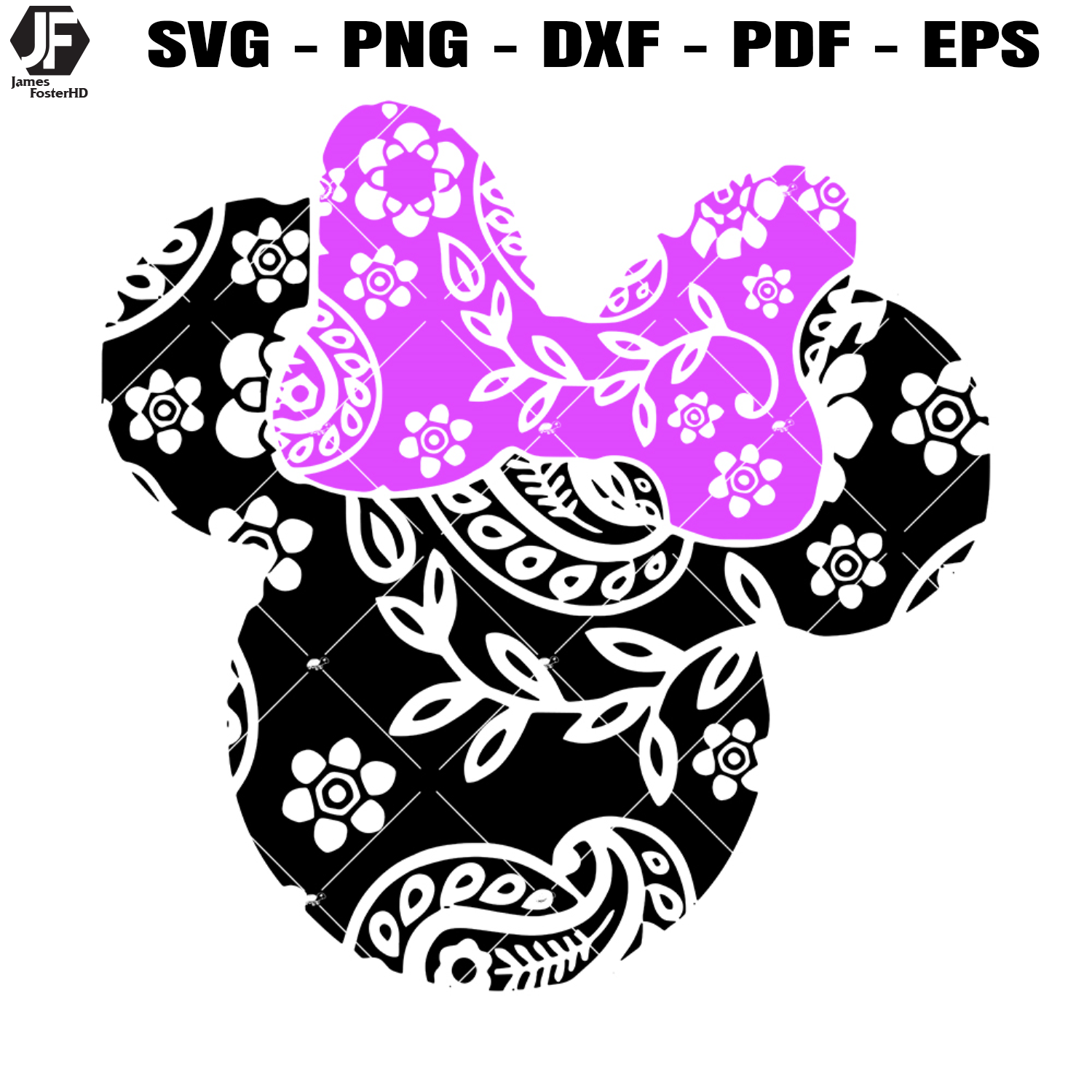 Minnie Mandala Svg, Magic Mandala Svg, Minnie Silhouette Svg - Inspire ...
