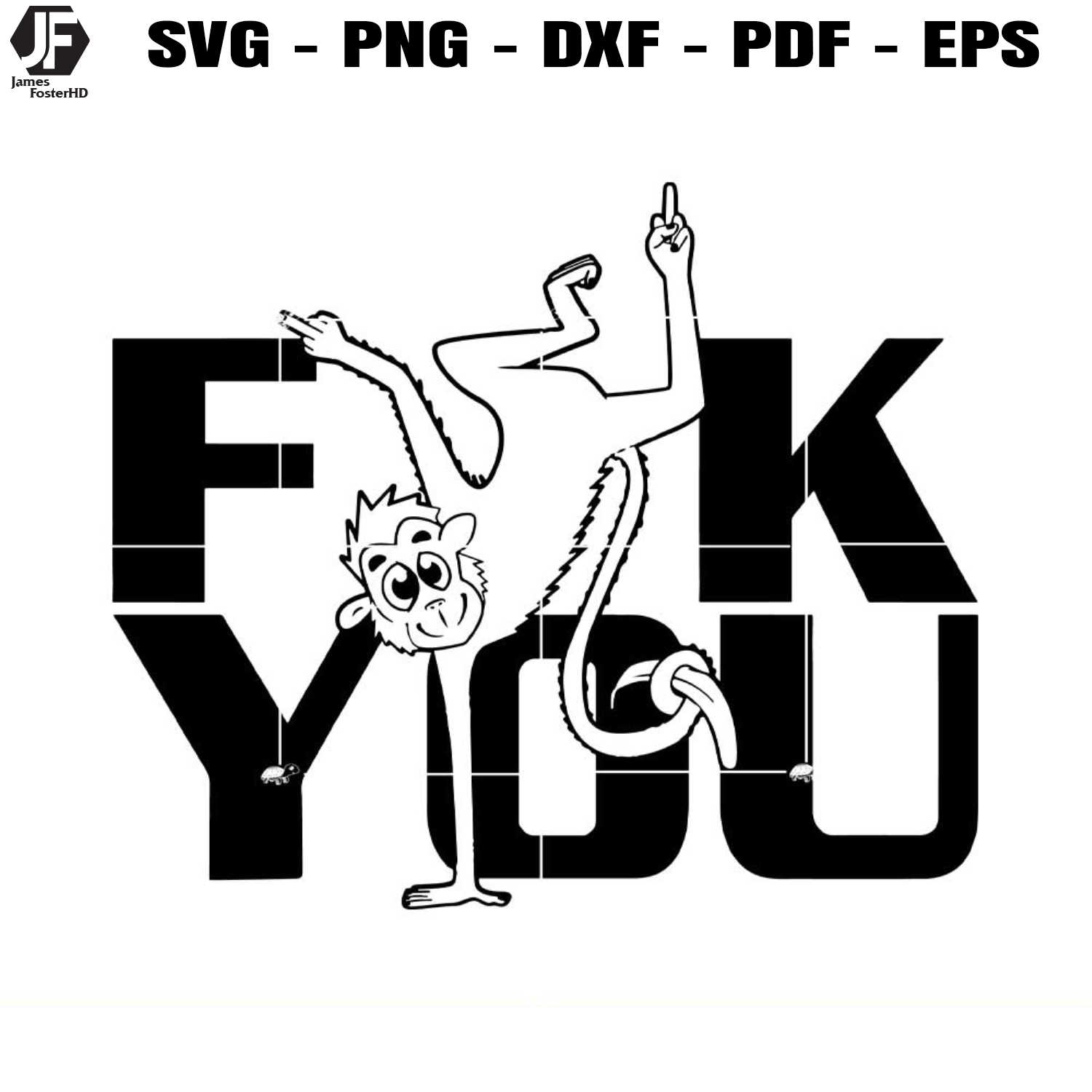 Monkey Middle Finger Svg, Monkey Svg, Monkey Funny Svg - Inspire Uplift