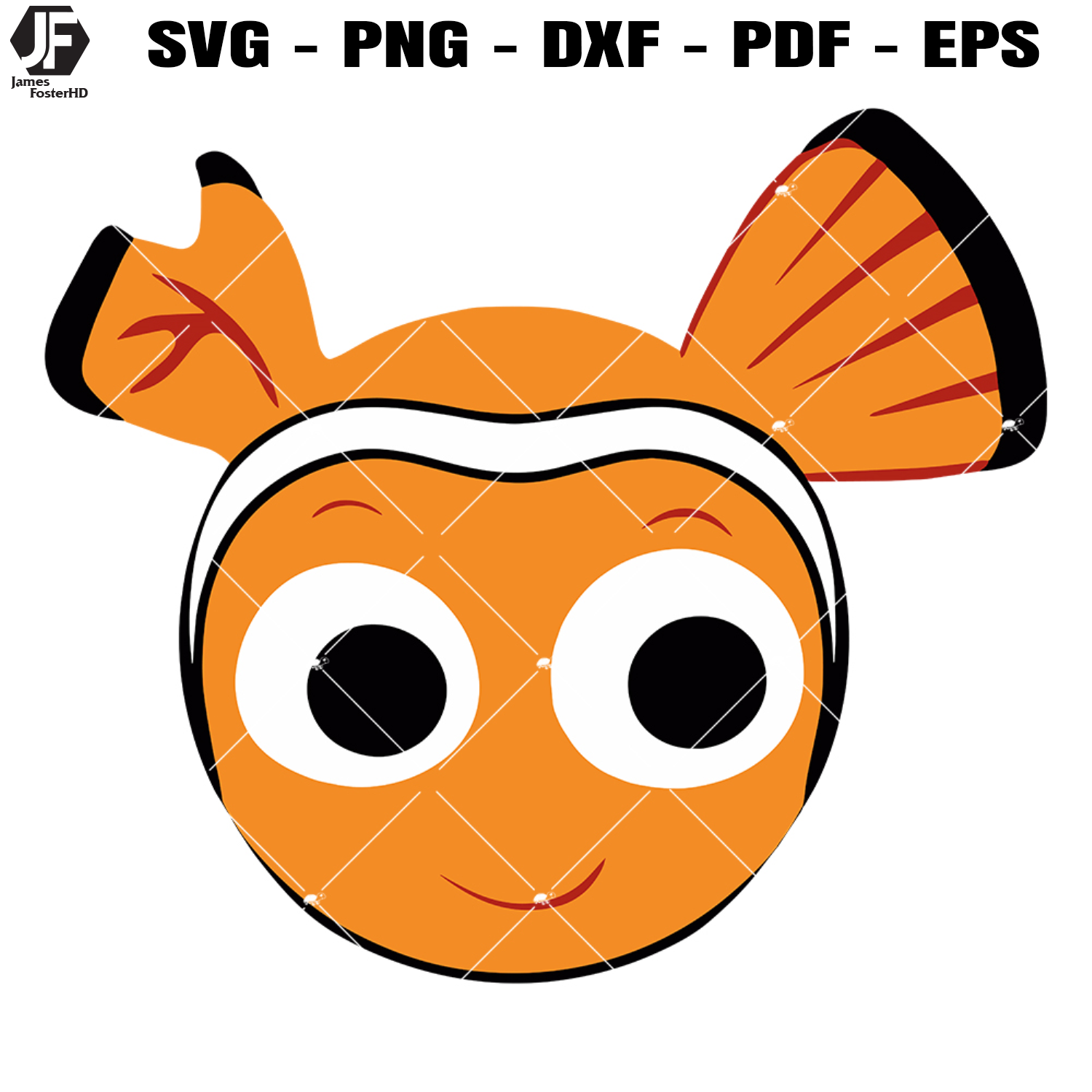 Nemo Mouse Head Svg, Finding Nemo Svg, Nemo Characters | Inspire Uplift
