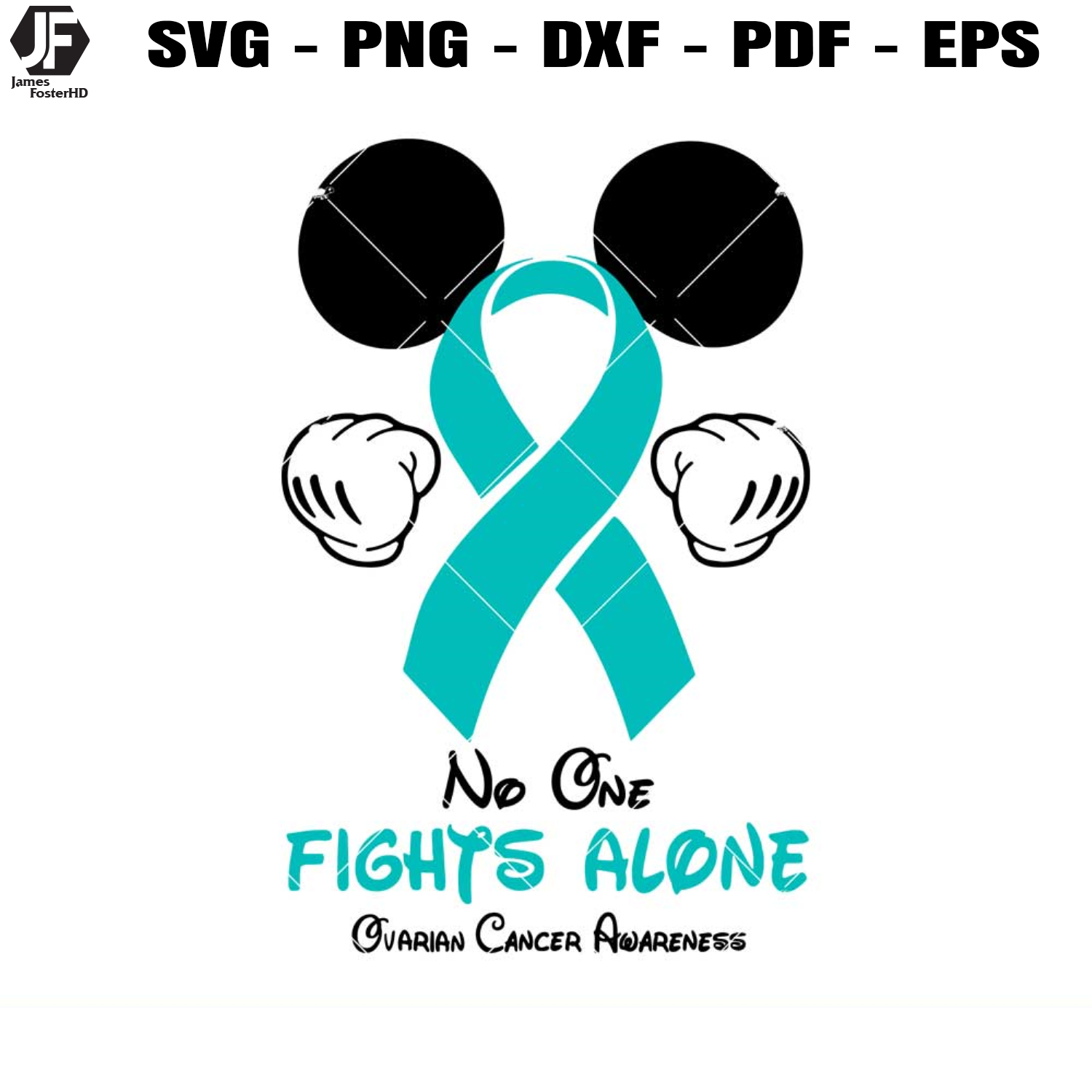 Ovarian cancer awareness Svg, Ovarian Cancer Svg, Disney | Inspire Uplift