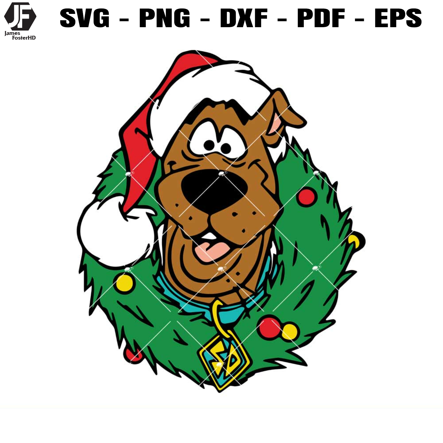 Scooby Doo Christmas Wreath Svg Scooby Doo Christmas Svg Inspire Uplift 7300