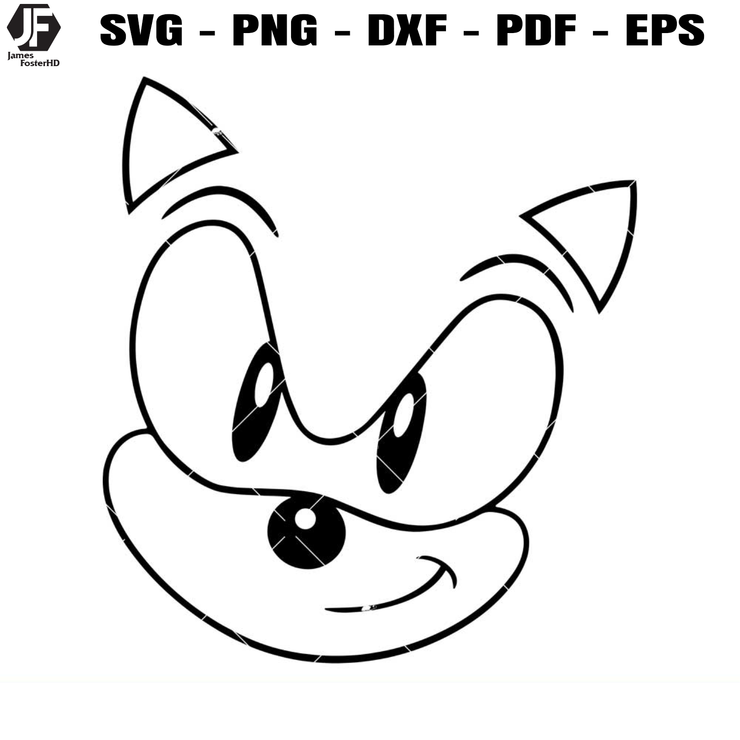 Sonic Hedgehog Svg, Sonic Face Svg, Sonic Head Svg - Inspire Uplift