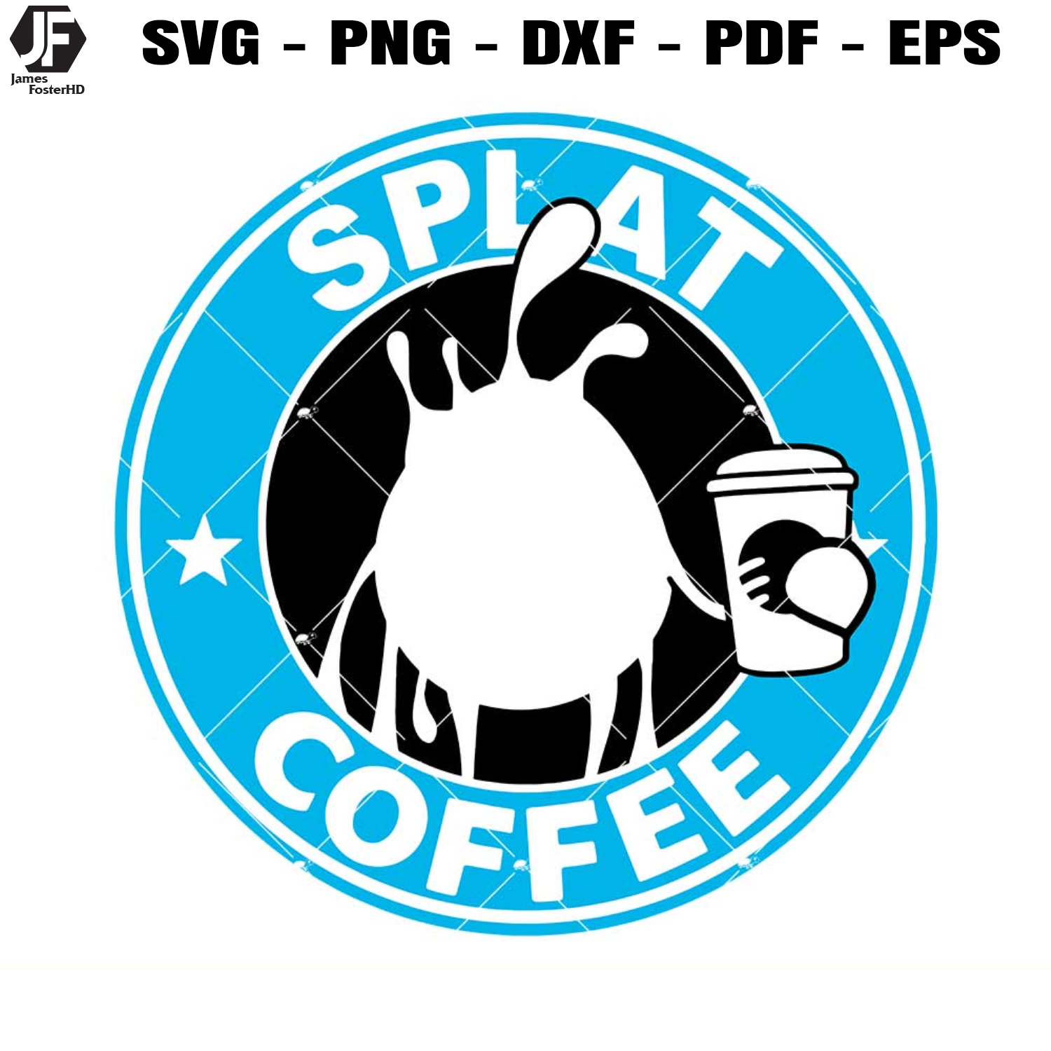 Strange World Coffee Svg, Splat Blue Svg, Sci-fi Cartoon Svg - Inspire ...