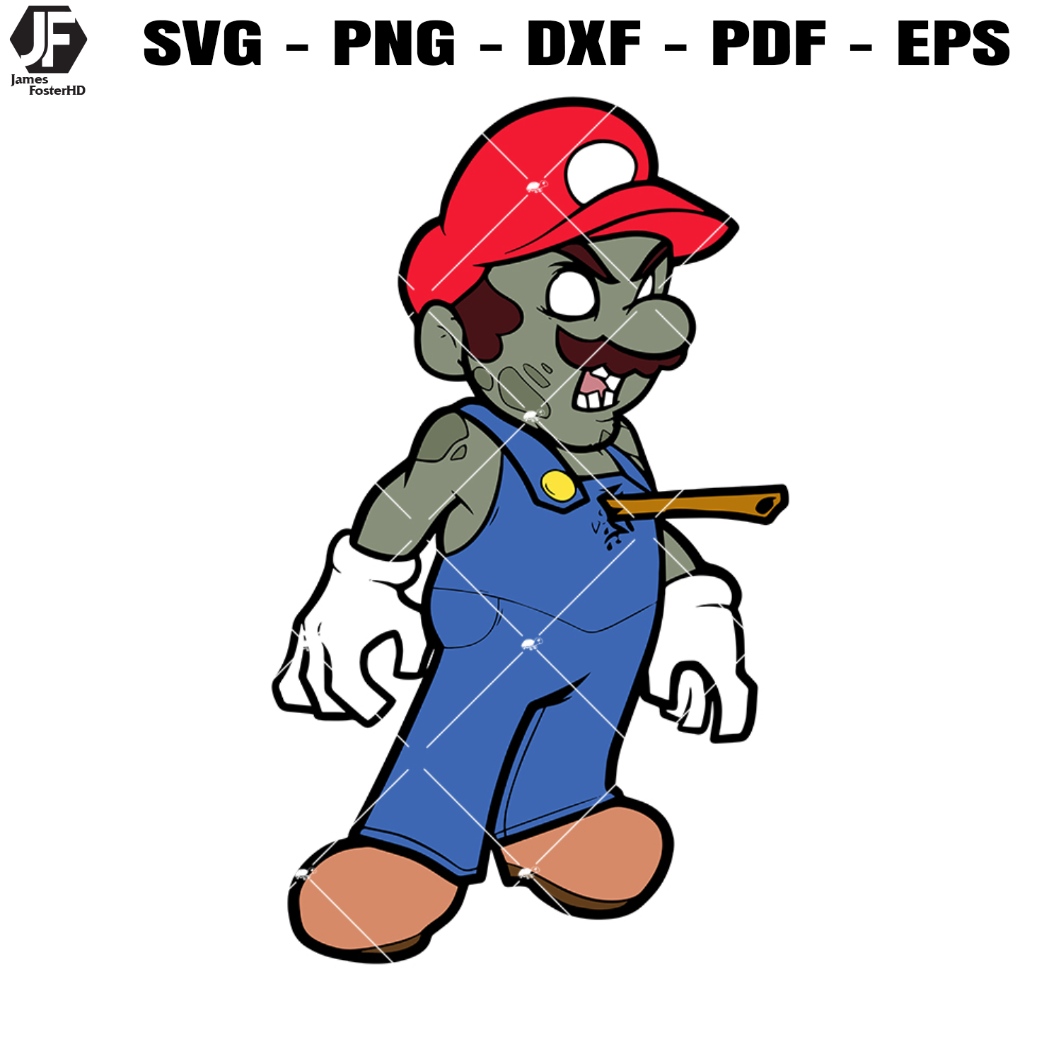 Super Mario Zombie Svg, Funny Super Mario Svg, Mario - Inspire Uplift