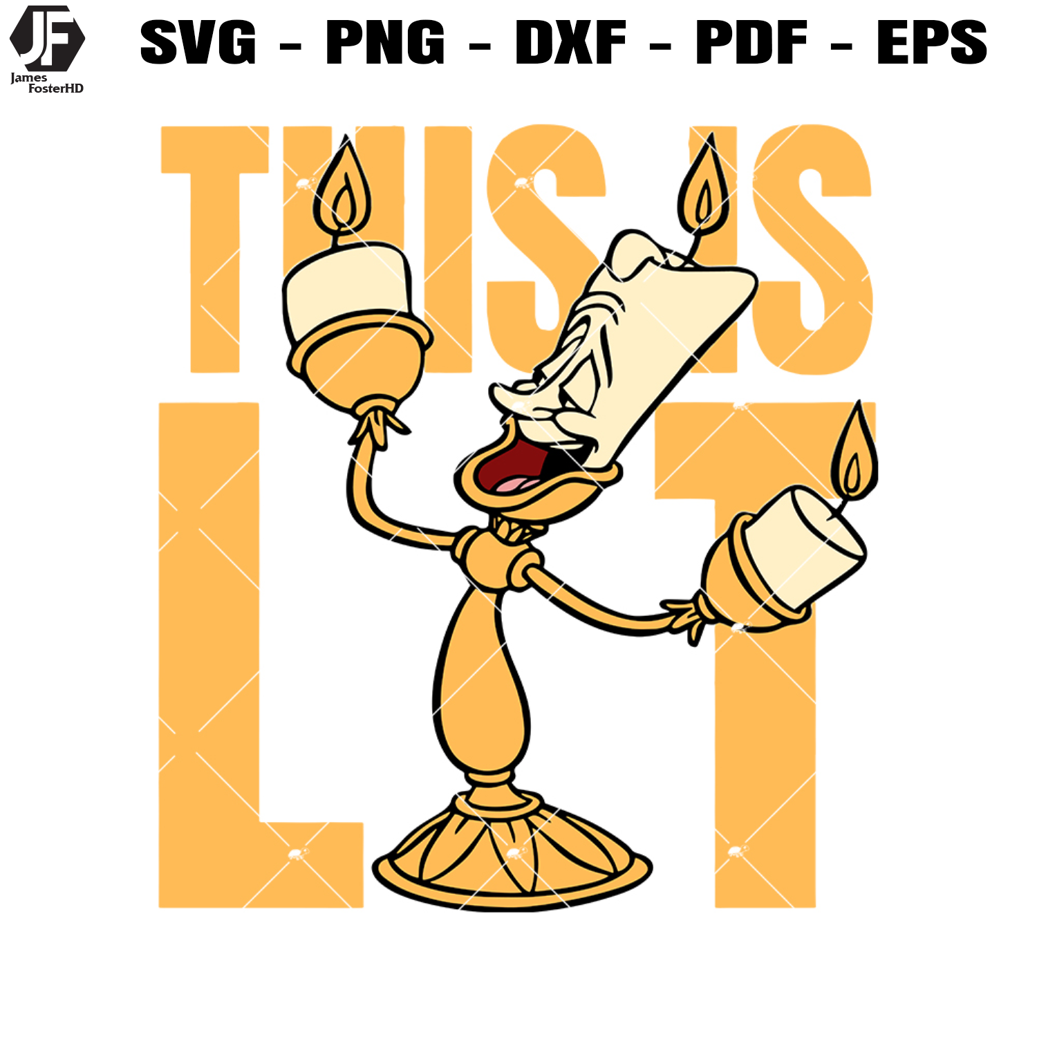 This Is Lit Svg, Lumiere Characters Svg, Beauty and - Inspire Uplift