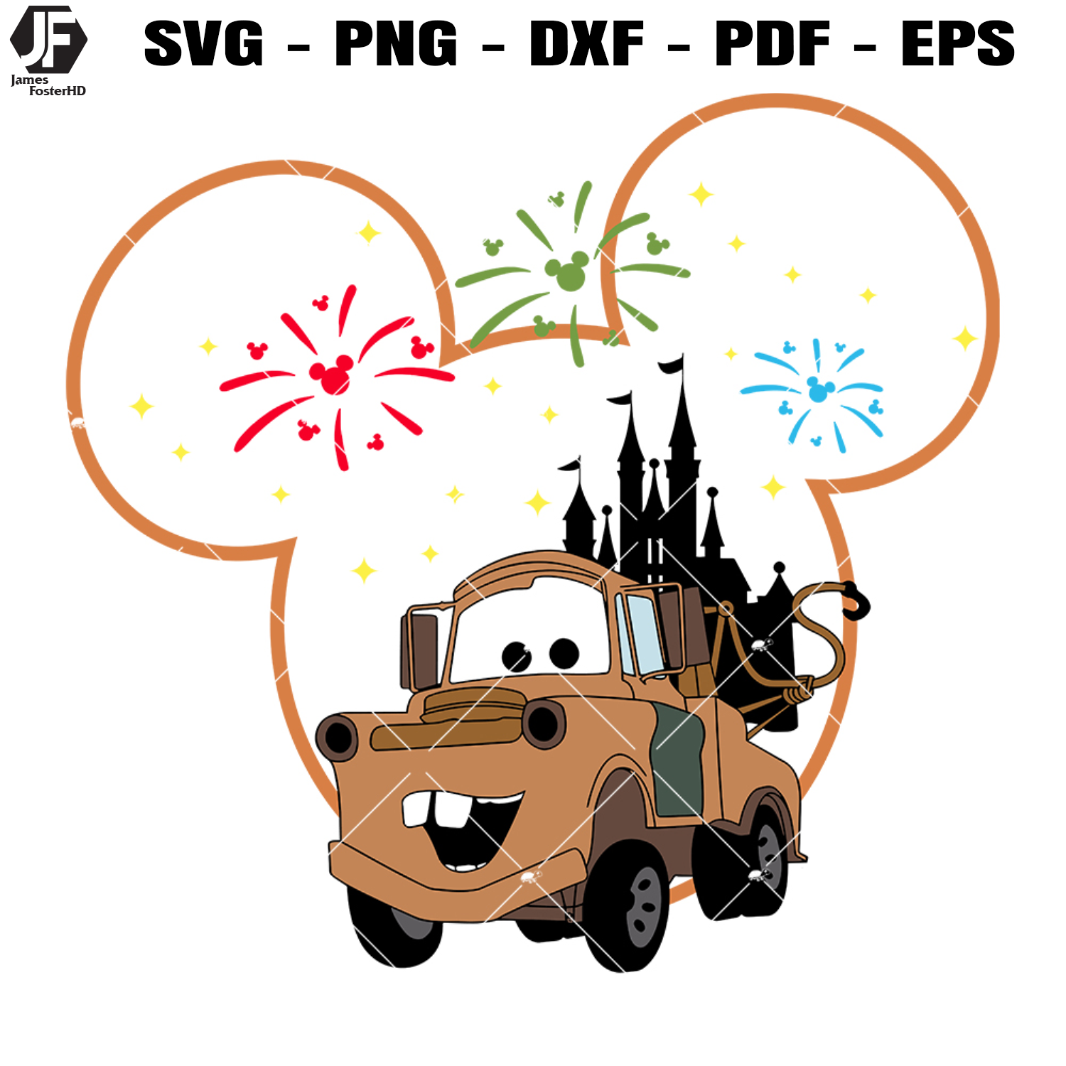 Tow Mater Svg, Disney Trip Svg, Disneyland Ears Svg - Inspire Uplift