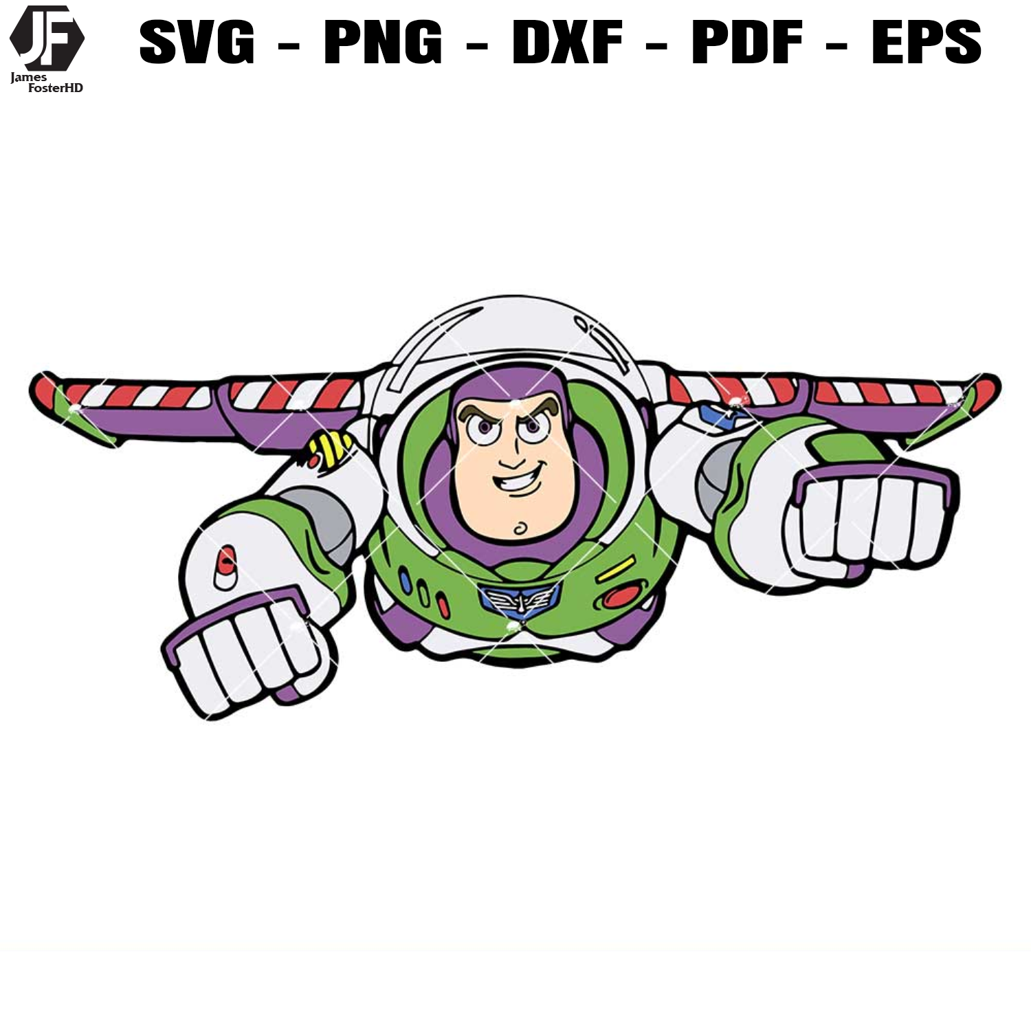 Toy Story Buzz Svg, Buzz Lightyear Svg, Toy Story Svg | Inspire Uplift