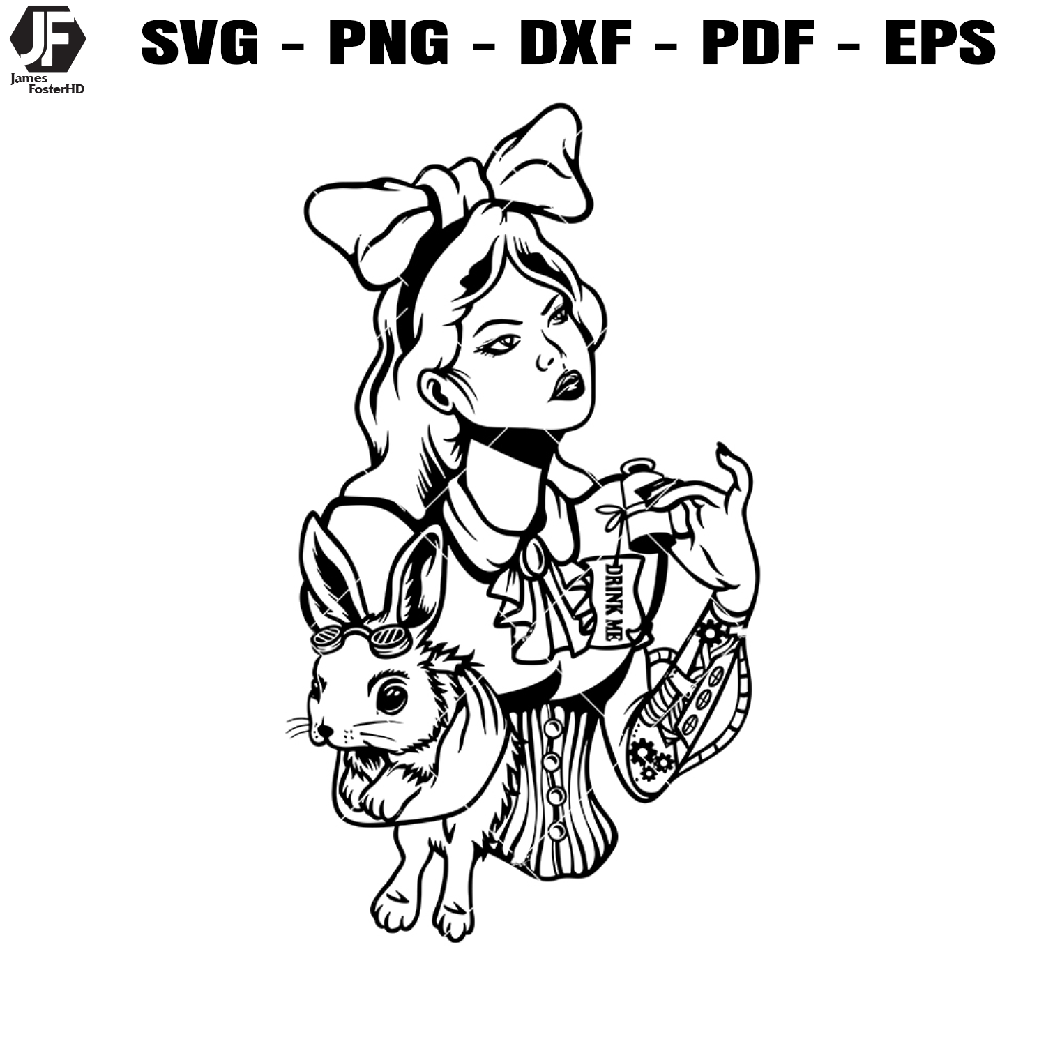 Twisted Alice Svg, Alice in Wonderland Svg, Alice Princess | Inspire Uplift