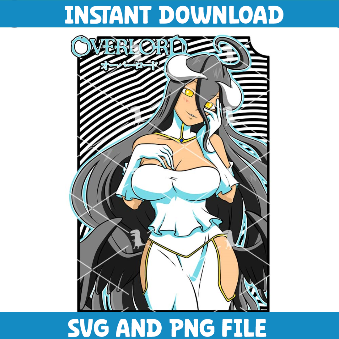 Albedo SVG, Overlord SVG EPS PNG DXF Files For Cricut | Inspire Uplift