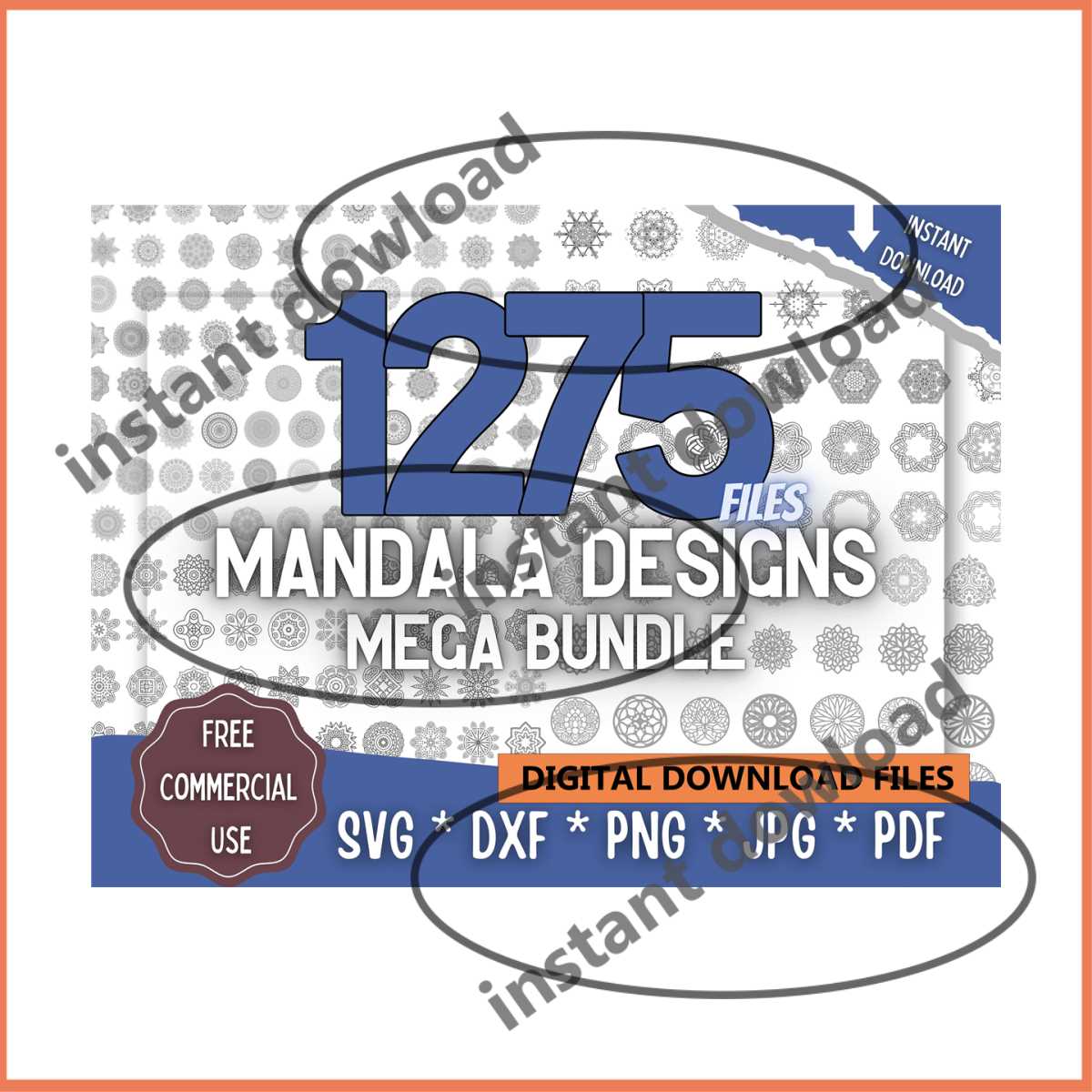 Mandala Designs Mega Bundle SVG Sacred Geometry Indian Manda | Inspire ...