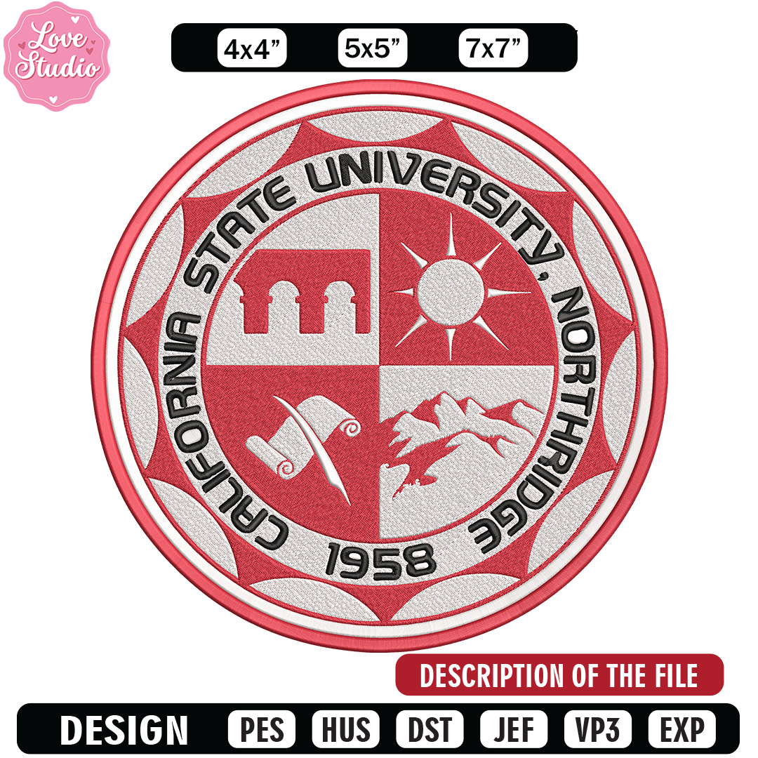 California State logo embroidery design,Sport embroidery, lo - Inspire ...