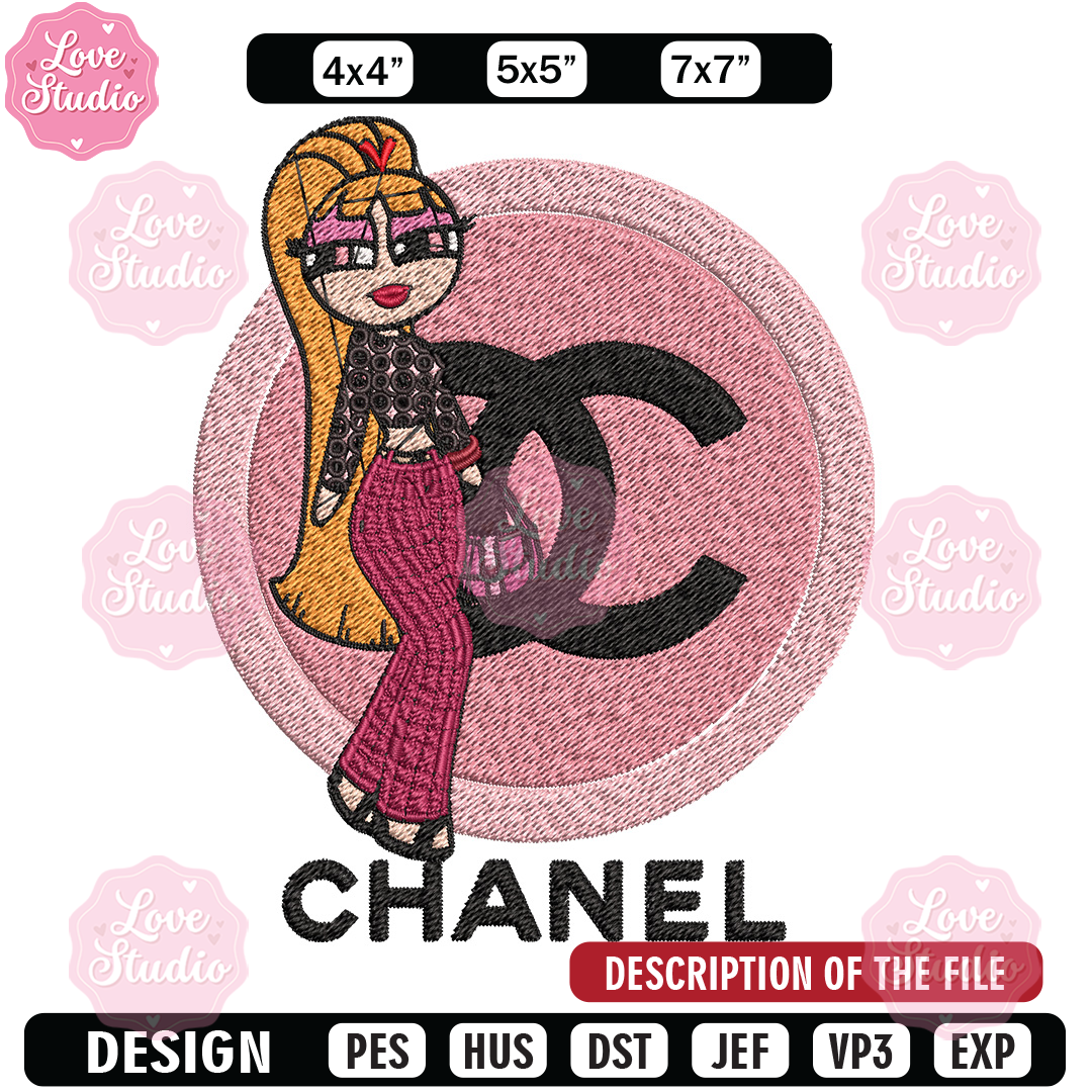 Chanel pink girl Embroidery Design, Chanel Embroidery, Embro | Inspire ...