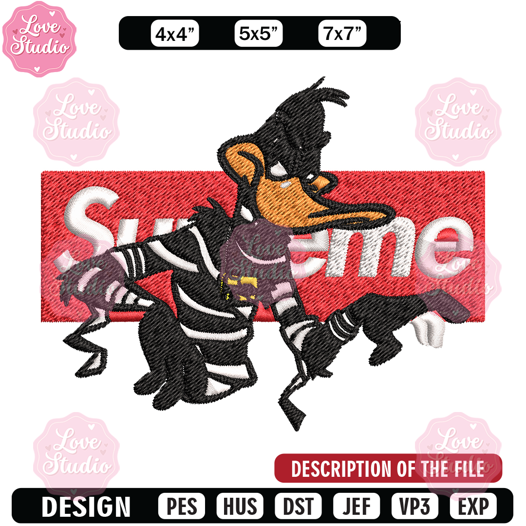 Daffy Duck Supreme Embroidery design, Daffy Duck Embroidery, - Inspire ...