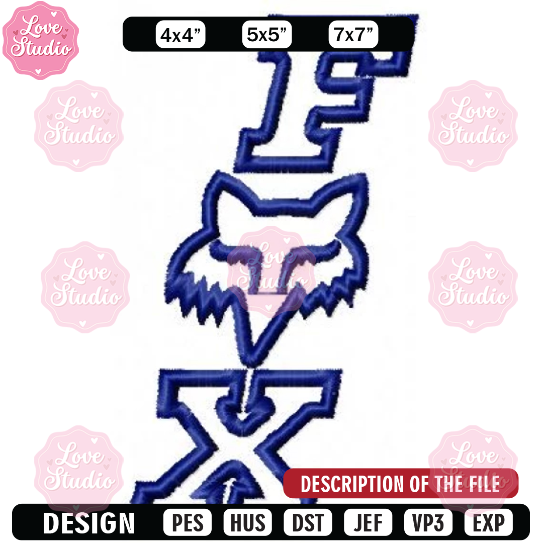 Fox vertical embroidery design, Embroidery design, Sale desi - Inspire ...