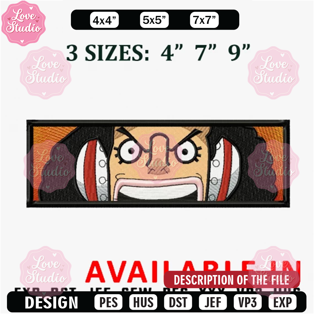 Usopp eyes embroidery design, Anime Embroidery, Anime shirt, - Inspire ...