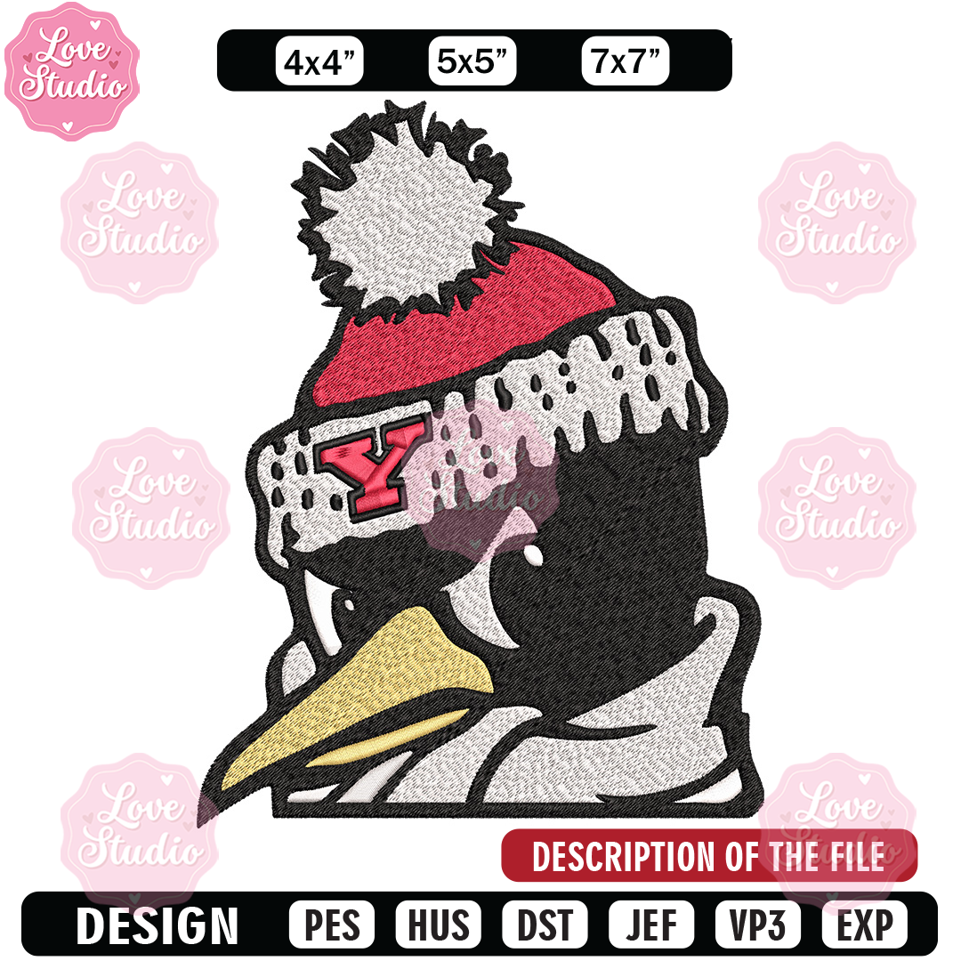 Youngstown State logo embroidery design,NCAA embroidery,Spor - Inspire ...