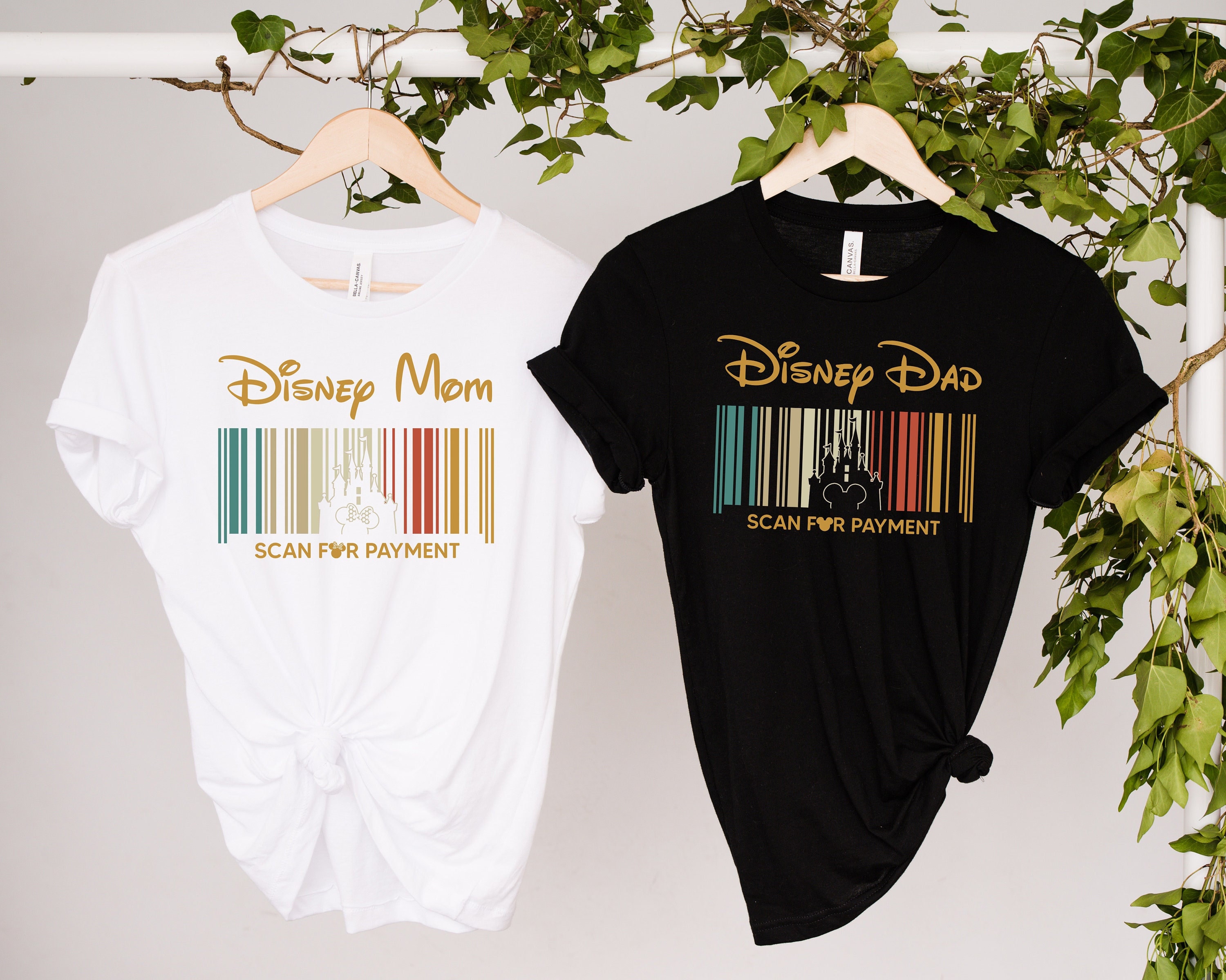 Disney Dad Disney Mom Scan For Payment Shirts, Mouse Theme P | Inspire ...
