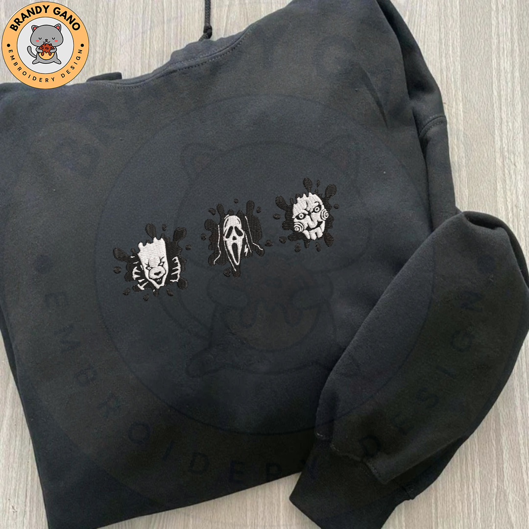 Halloween Movie Embroidery Machine Design, Horror Characters | Inspire ...