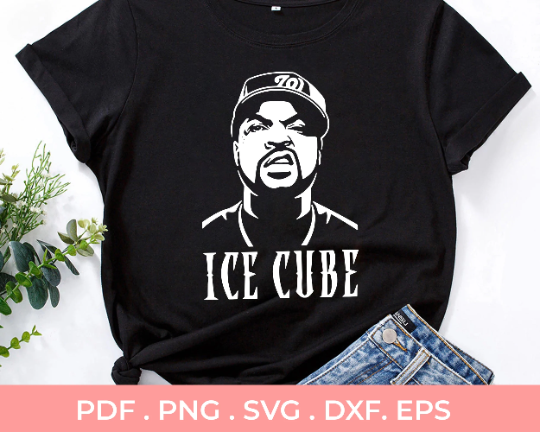 Ice Cube SVG, Ice Cube PNG, Hip Hop Rap Artist, Vector cut f - Inspire ...