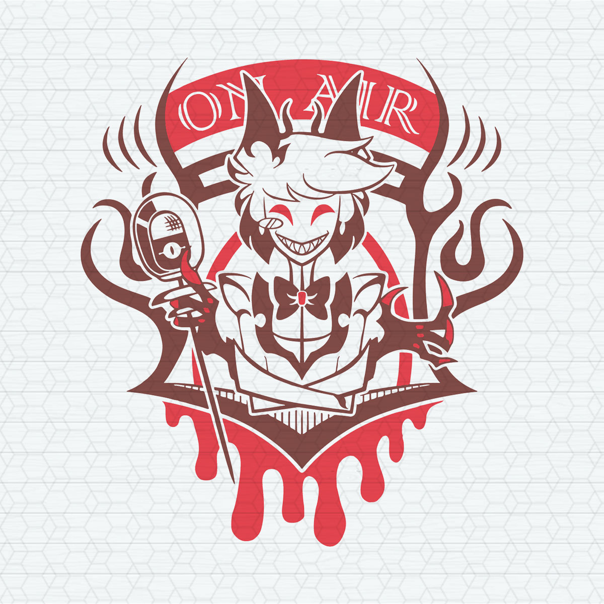 Demon Alastor On Air Hazbin Hotel SVG | Inspire Uplift