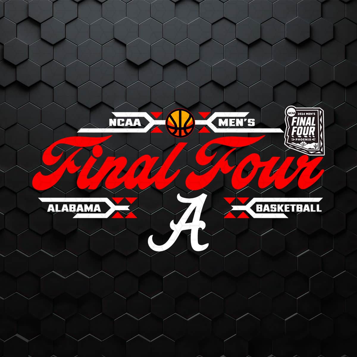 Alabama Final Four 2024 March Madness Basketball SVG | Inspire Uplift
