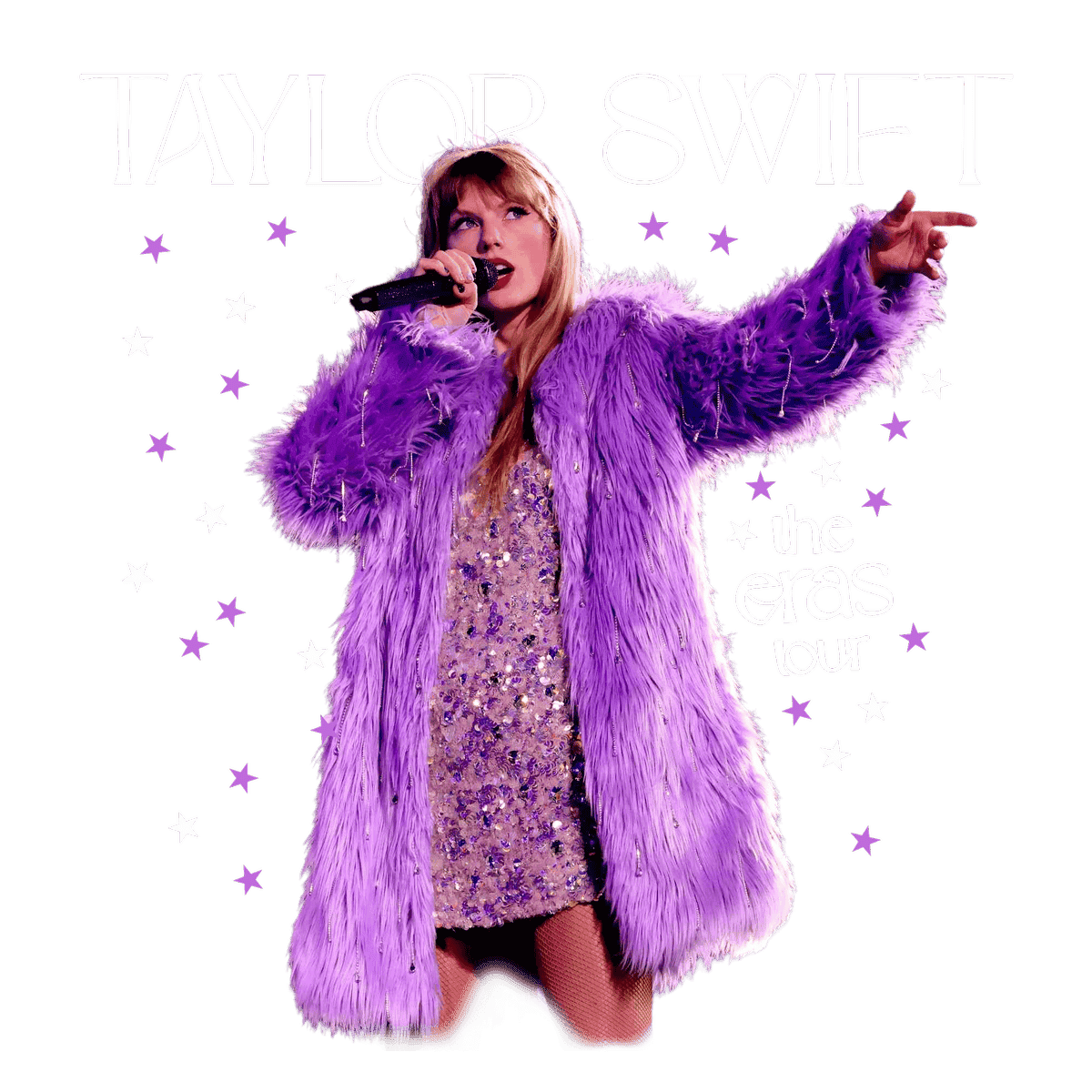 Taylor Swift The Eras Tour Live Photo Star Png Silhouette Fi - Inspire ...