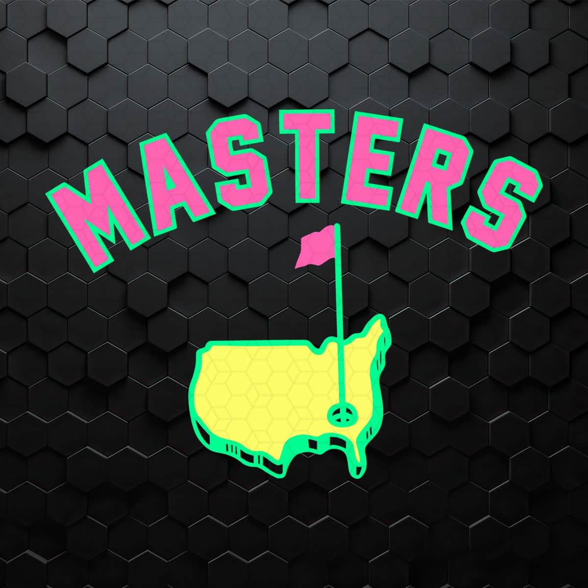 Retro Masters Tournament Golf SVG | Inspire Uplift