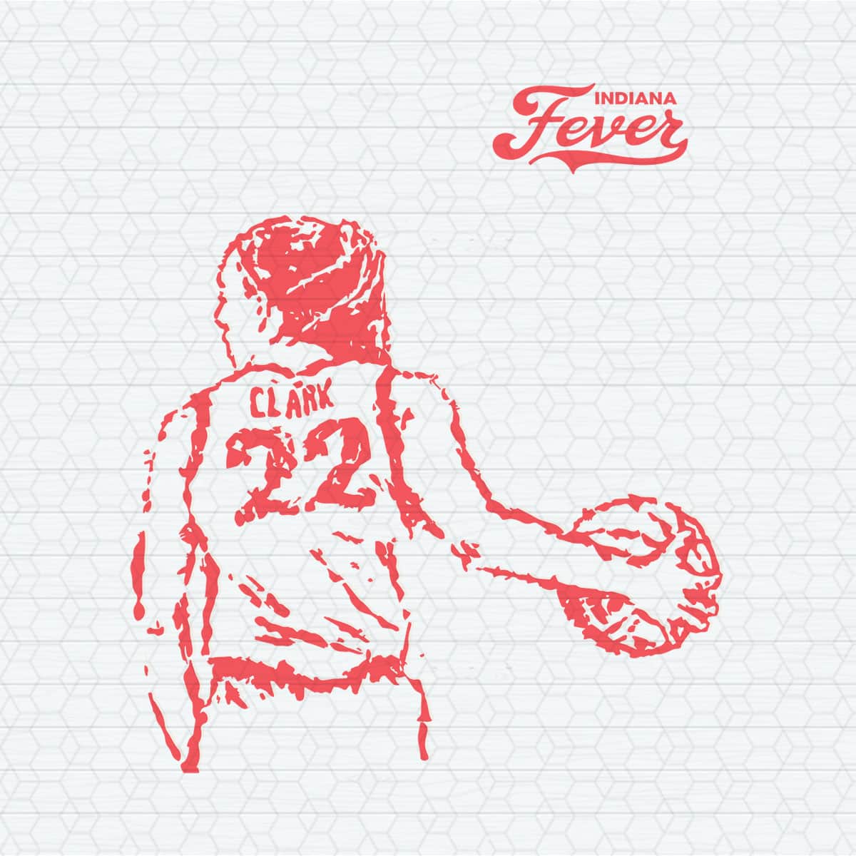 Caitlin Clark 22 Indiana Fever Wnba Player SVG | Inspire Uplift