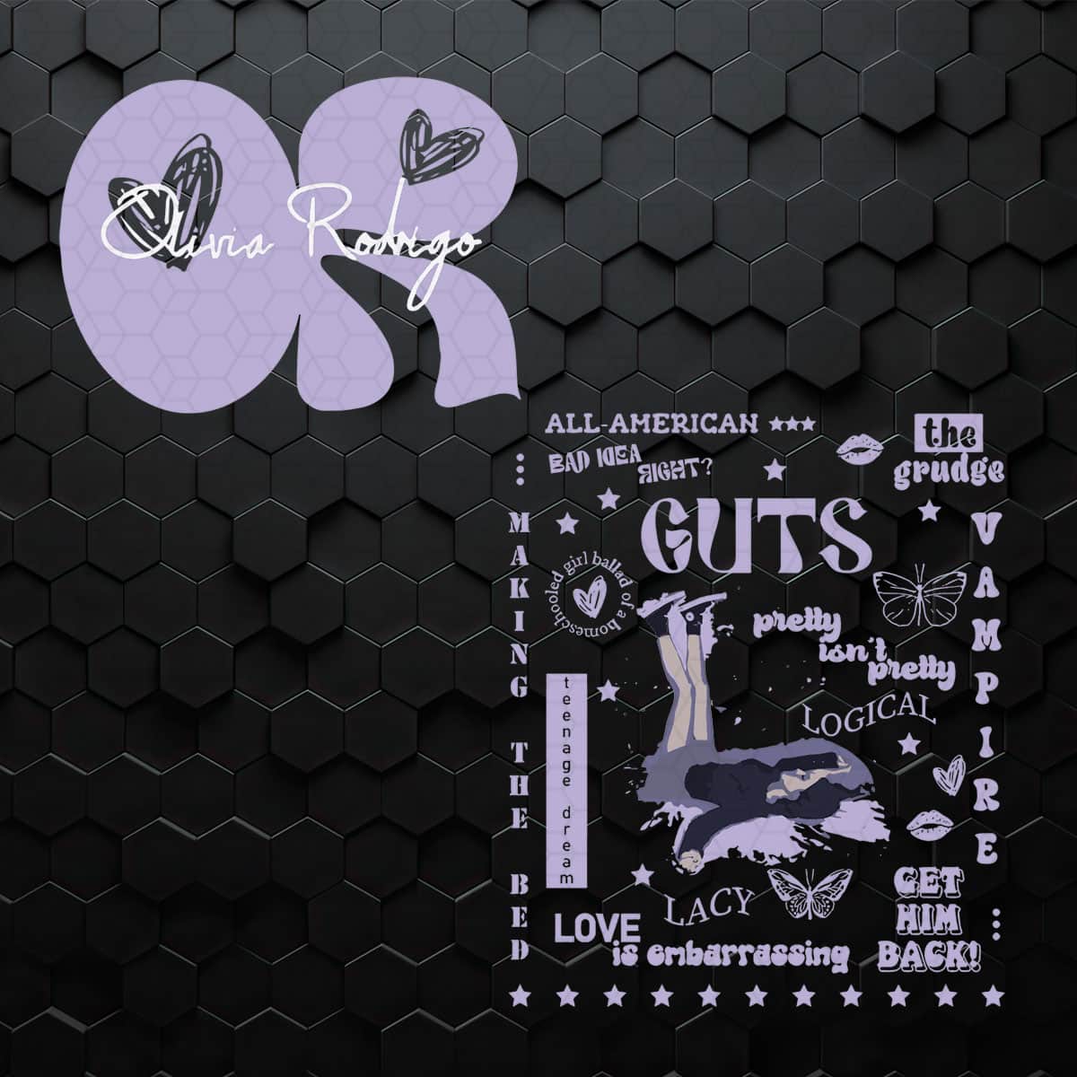 Olivia Rodrigo Guts Pretty Isnt Pretty Svg Inspire Uplift 8495