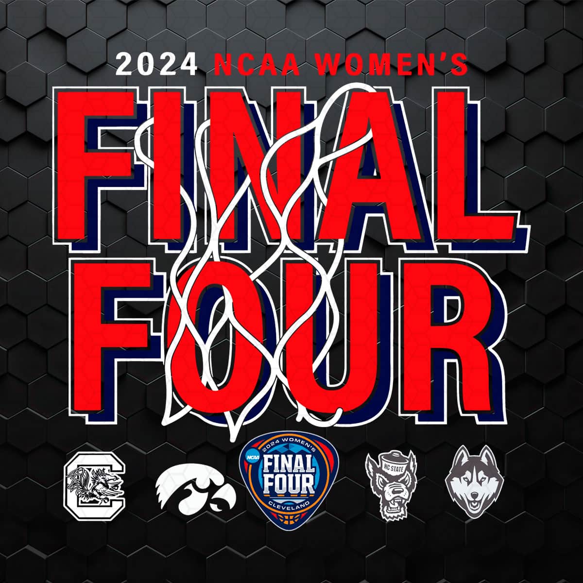 2024 Nvaa Womens Final Four Basketball SVG | Inspire Uplift