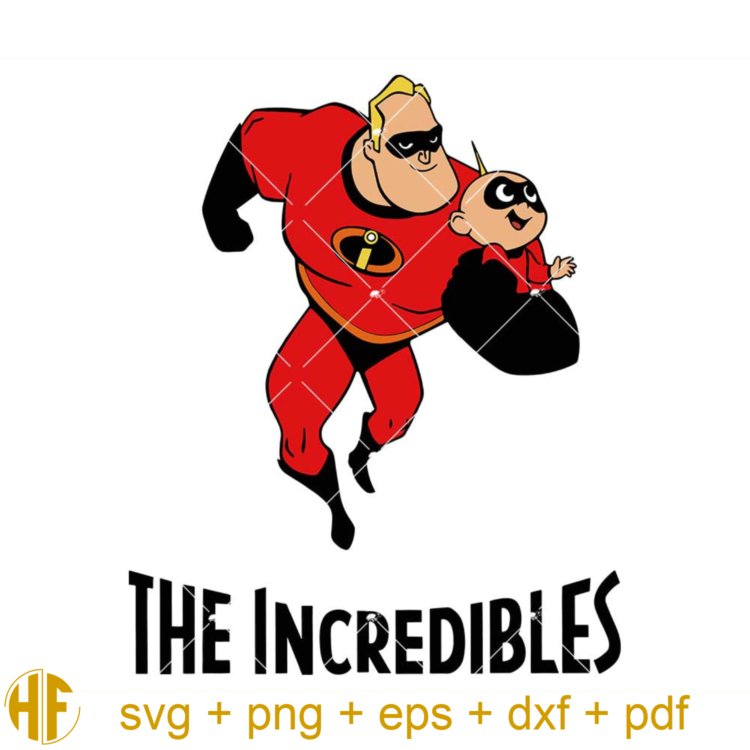 Bob Parr Incredible Svg, Incredible Logo Svg, The Incredible | Inspire ...