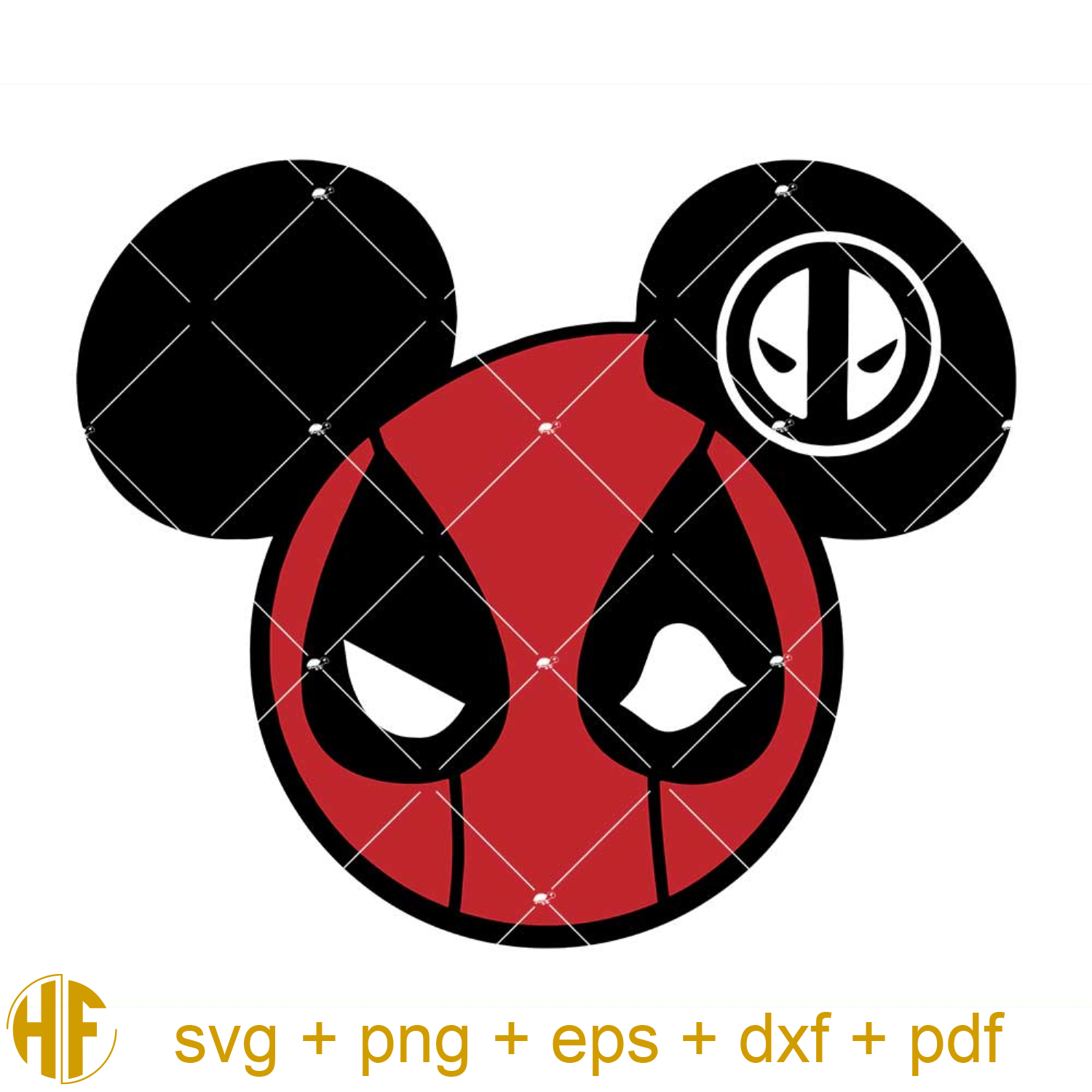 Deadpool Hero Svg, Deadpool Mickey Svg | Inspire Uplift