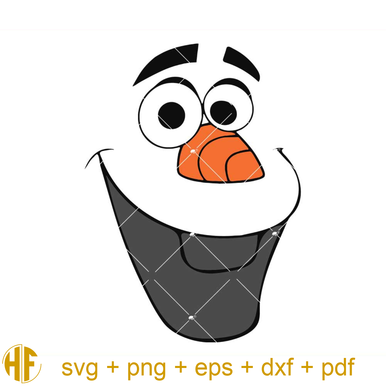Disney Olaf Face Svg, Olaf Face Svg, Cute Olaf Svg, Frozen.j | Inspire ...