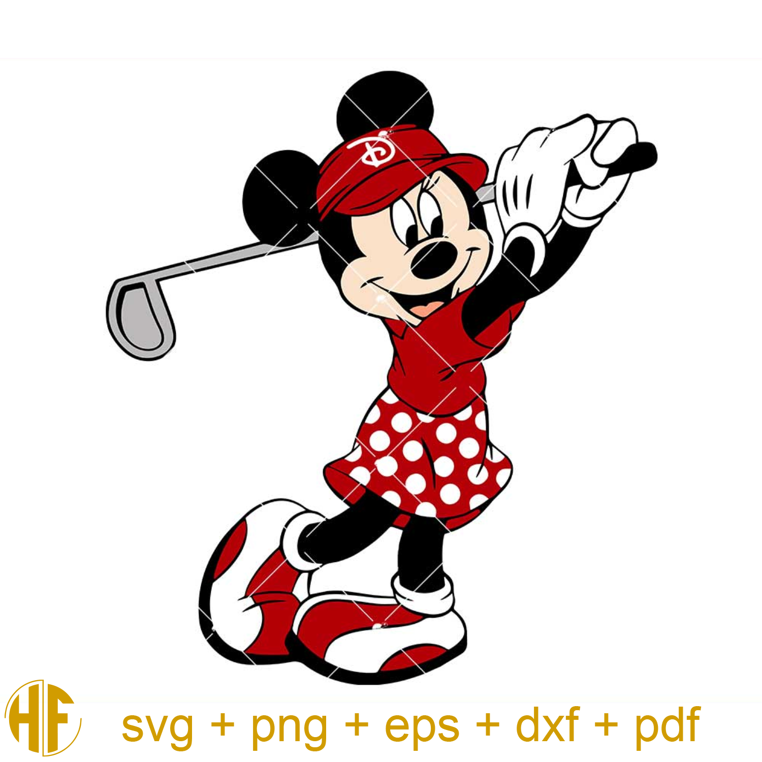 Funny Minnie Golfer Svg, Minnie Mouse Golf Svg, Golf Svg.jpg - Inspire ...