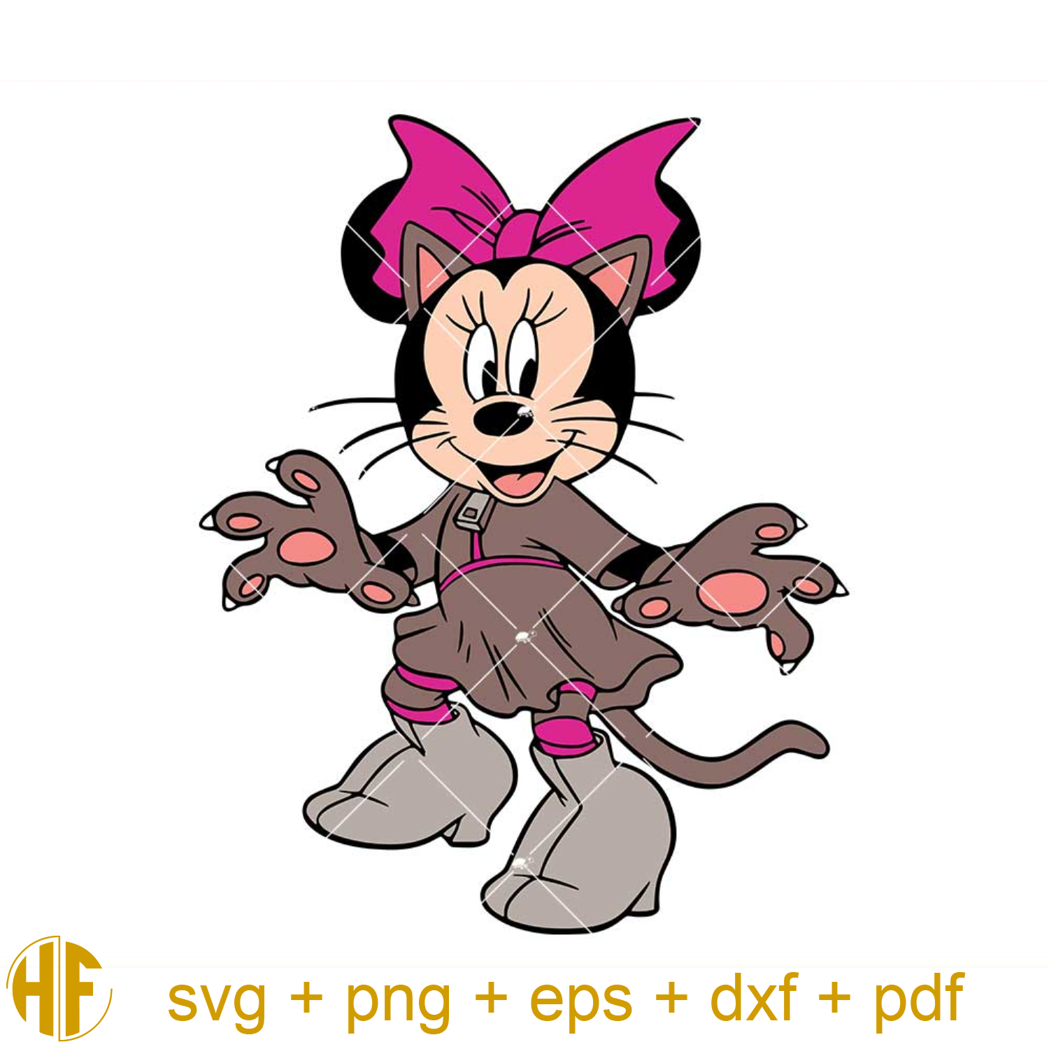 Minnie Mouse as A Cat Svg, Minnie Mouse Halloween Svg.jpg | Inspire Uplift